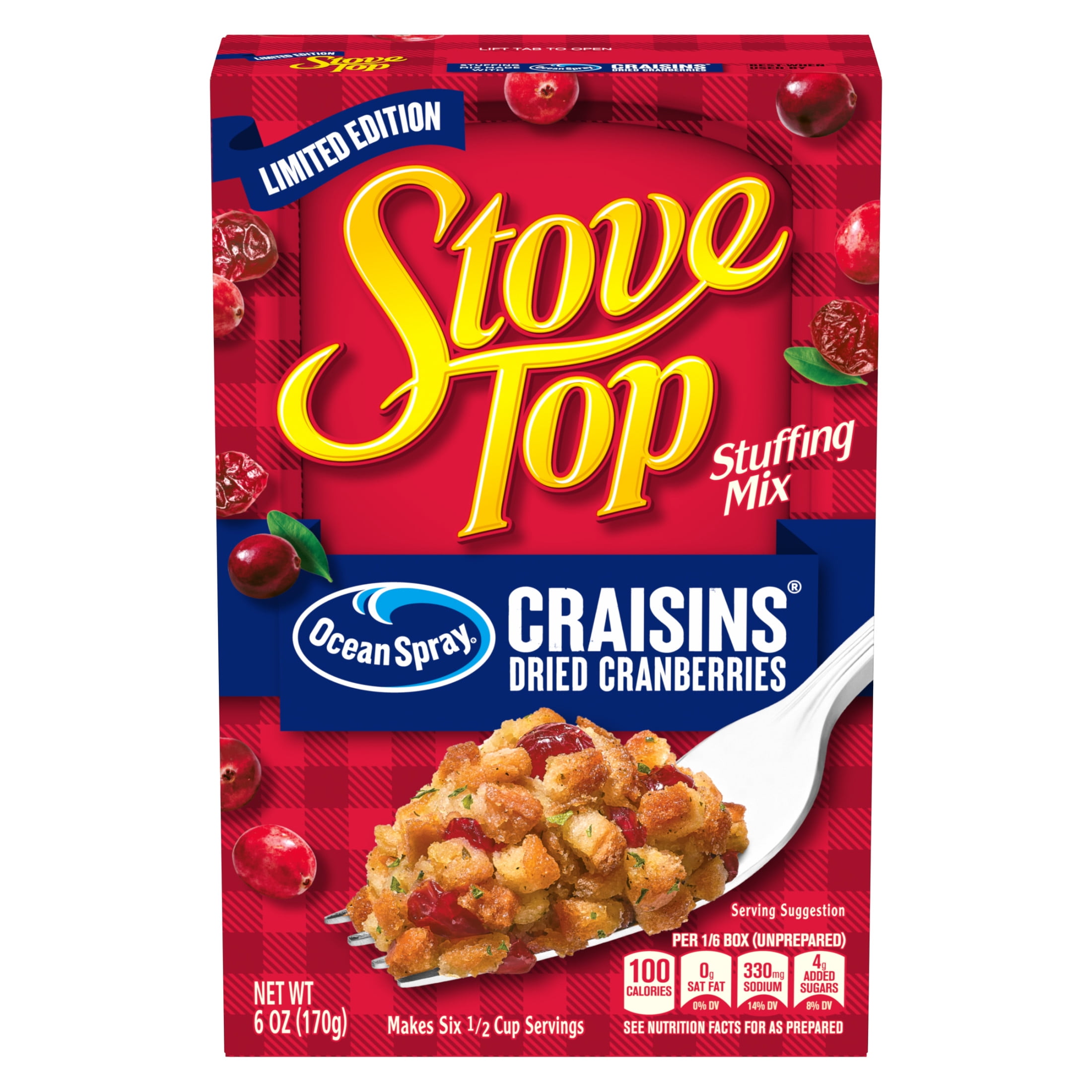 Stove Top Cranberry Stuffing Mix, 6 oz Box - Walmart.com