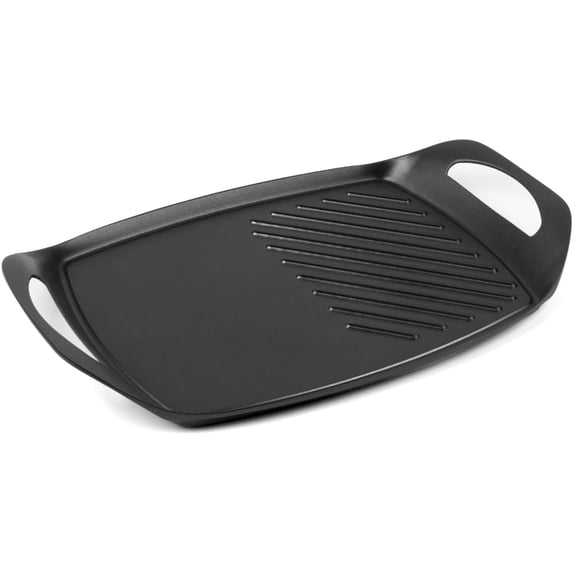Stove Top Griddle Pan – Flat & Grill Sides, 17"X11" Nonstick Griddle ...