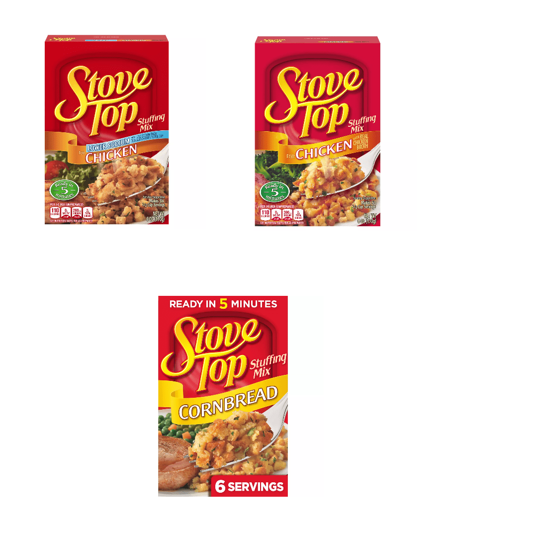 Stove Top Lower Sodium Chicken Stuffing Cubes Mix, 6 oz - Stove Top ...