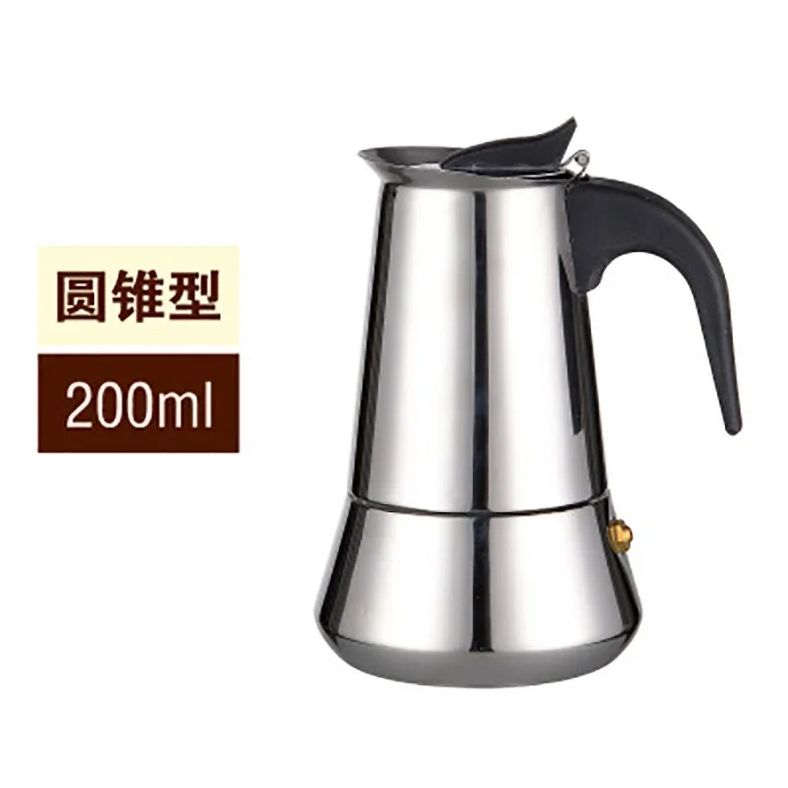 Stove Top Moka Coffee Pot Stainless Steel Filter Italian Espresso ...