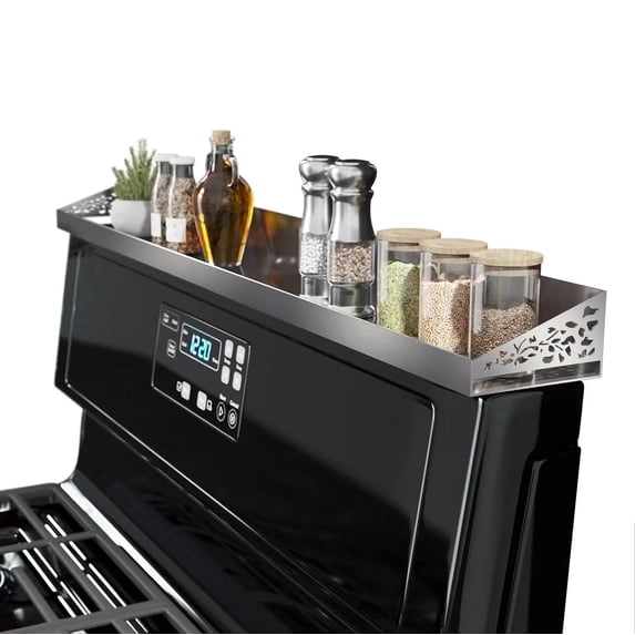 Stove Top Spice Rack Organizer Non Magnate Stainless Steel 30 Inch ...