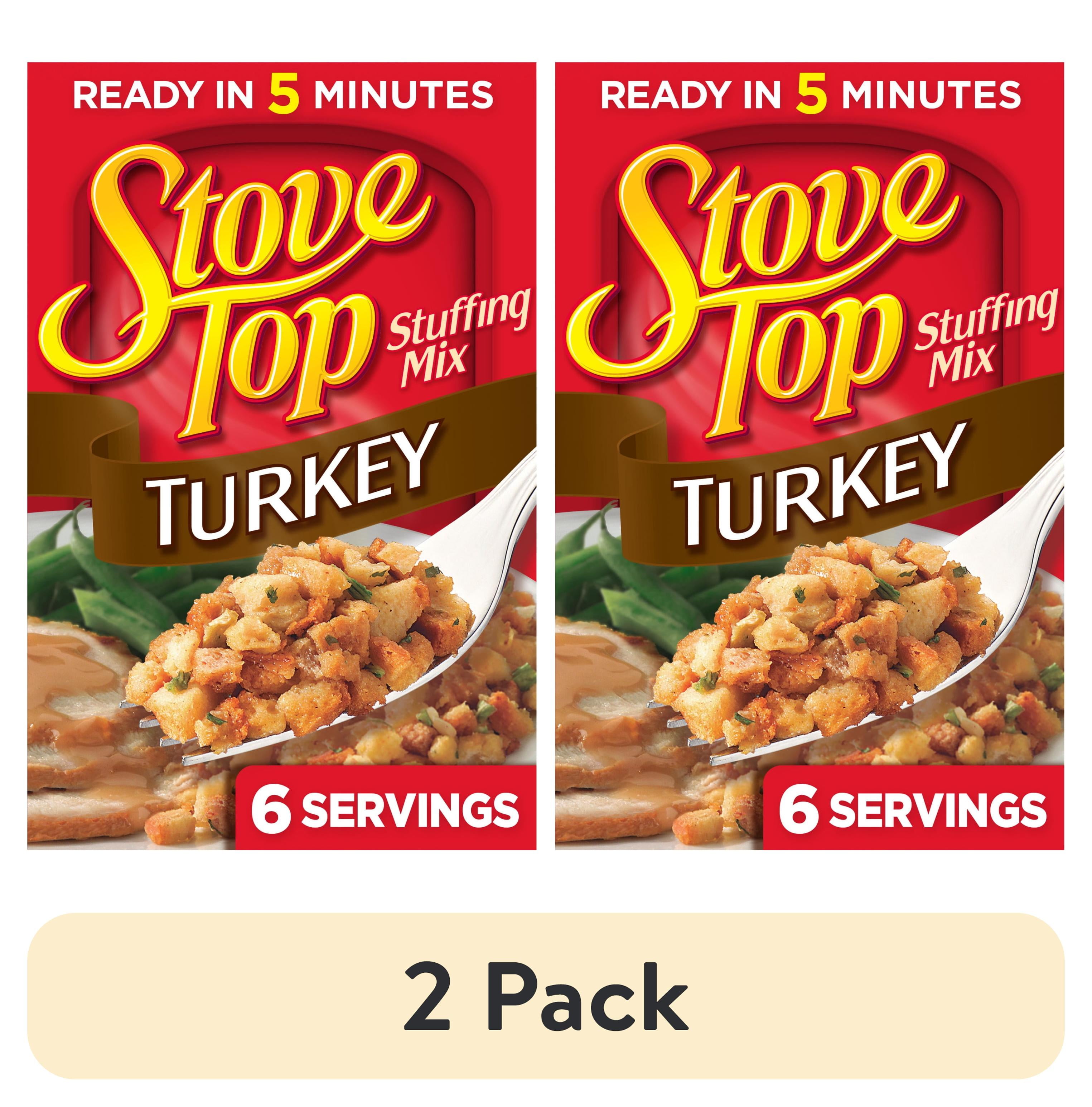 (2 pack) Stove Top Turkey Stuffing Mix Side Dish, 6 oz Box - Walmart.com