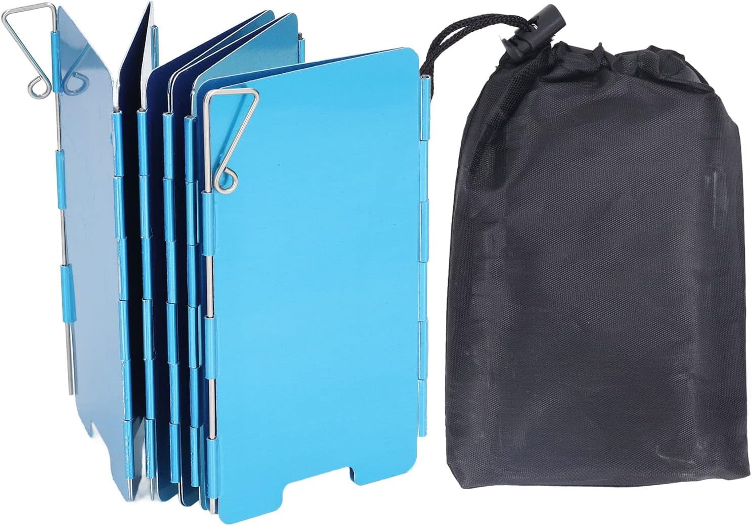 Stove Windscreen, Folding Camping Stove Windscreen 9 Plates Aluminum ...