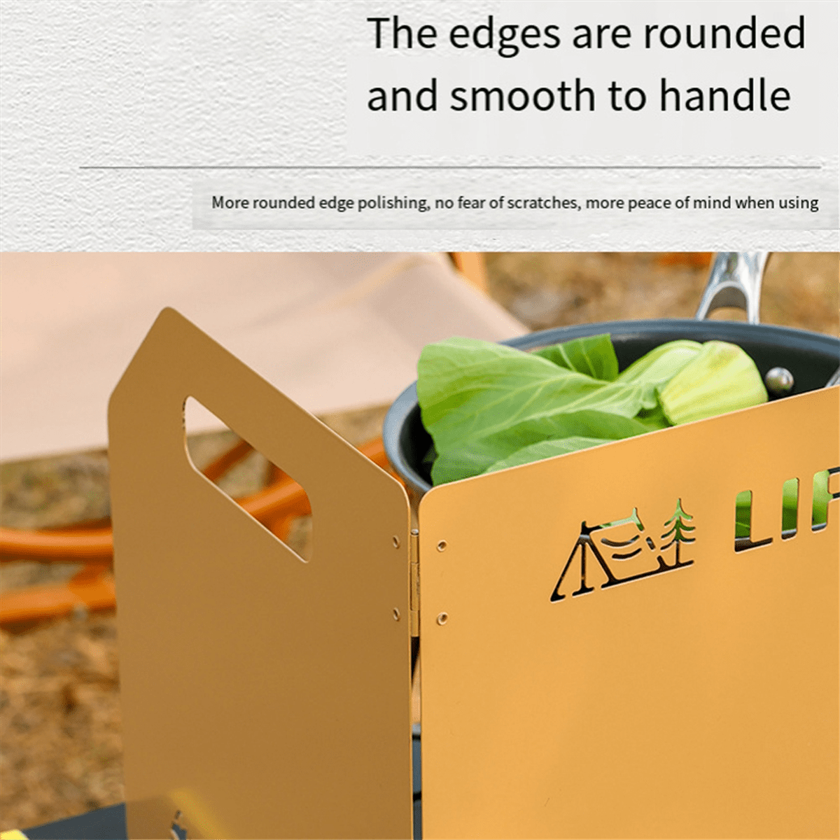 Stove Windscreen Folding Camping Stove Windshield 3 Plates Windscreen ...