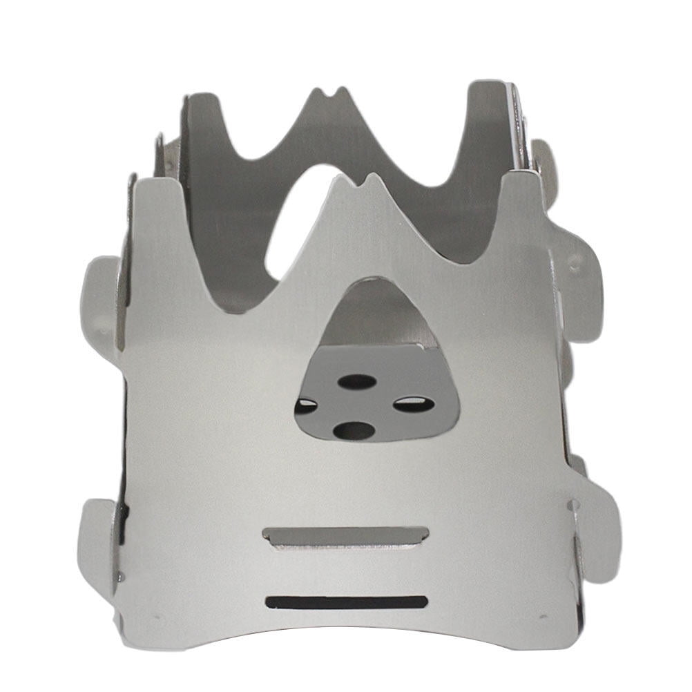 Stove Wood Burning Camping Bbq Backpacking Portable Stainless Burner ...