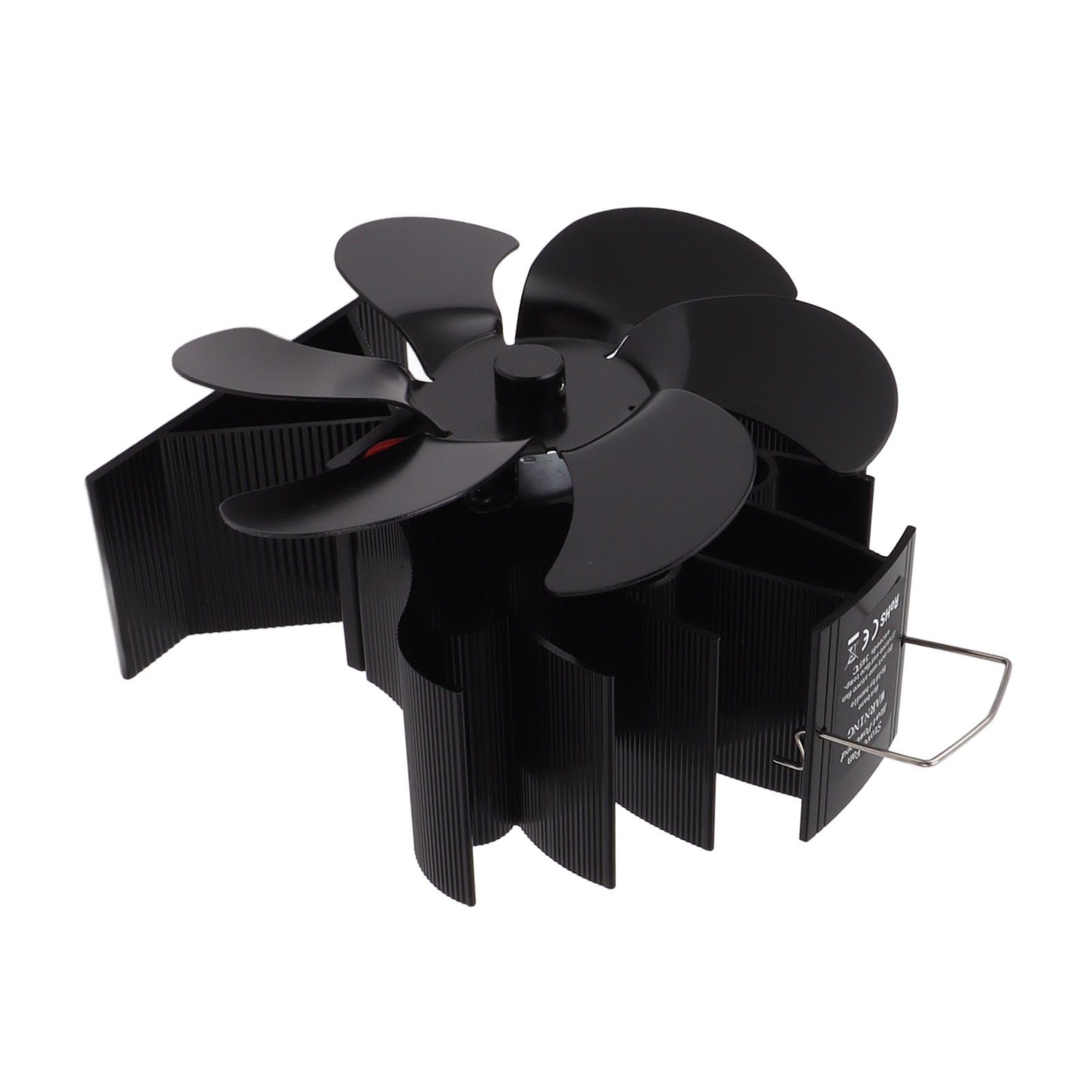 Stove fan, aluminum alloy material fireplace fan, 6-blade stove fan ...