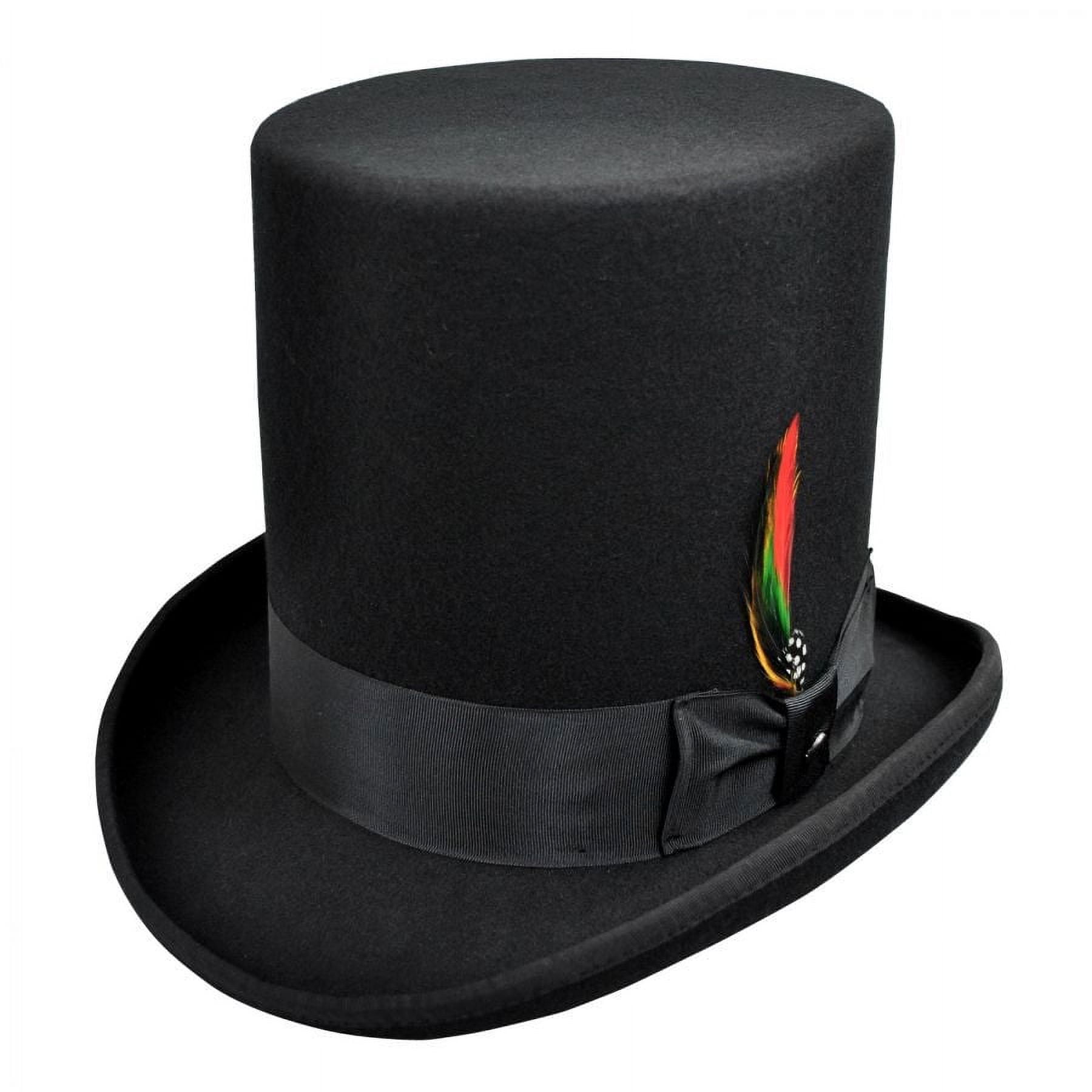 Stovepipe Wool Felt Top Hat - XL - Black - Walmart.com