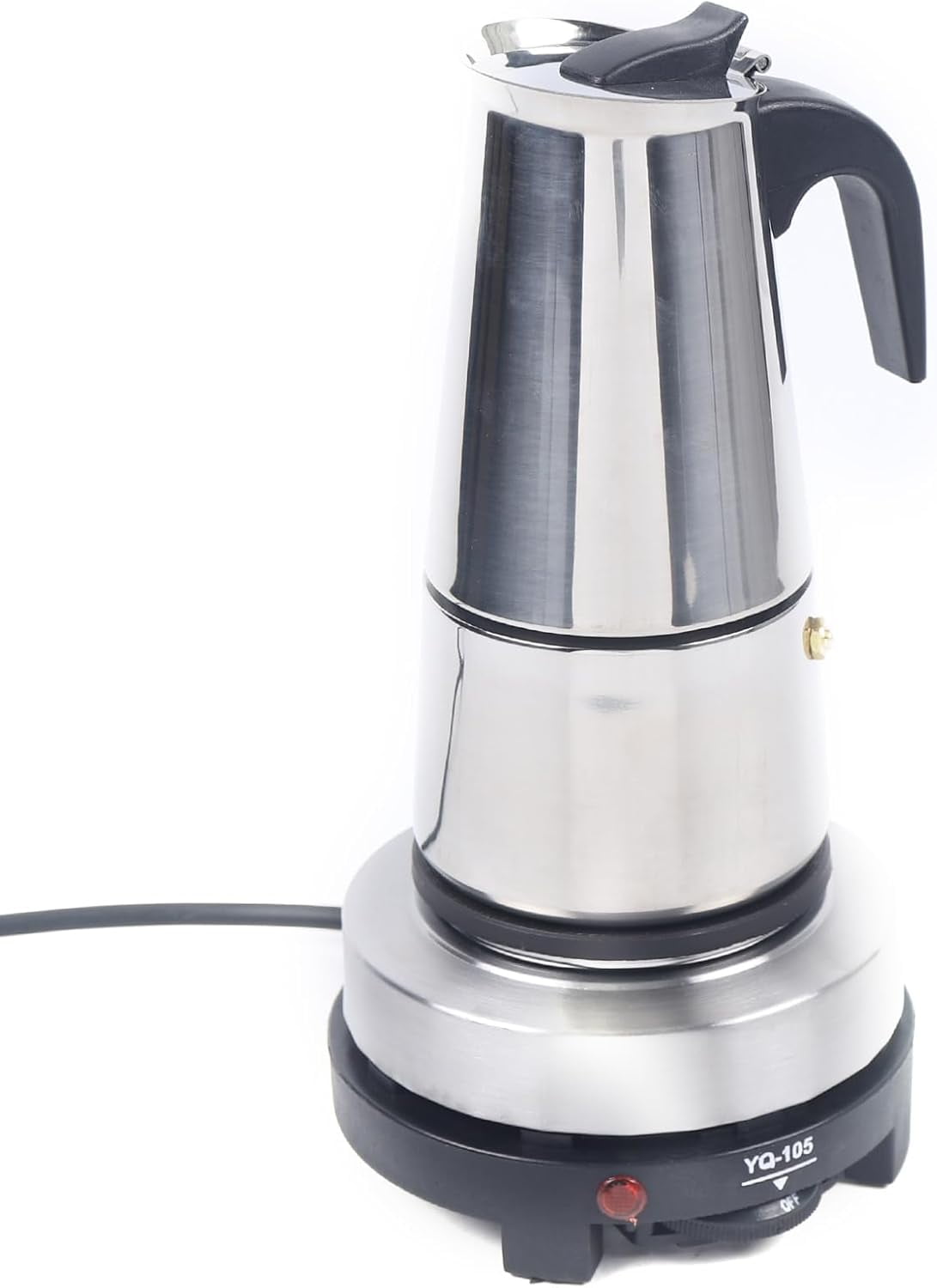 Stovetop Coffee Maker, 6 Cup Stainless Steel Moka Pot Espresso Maker ...