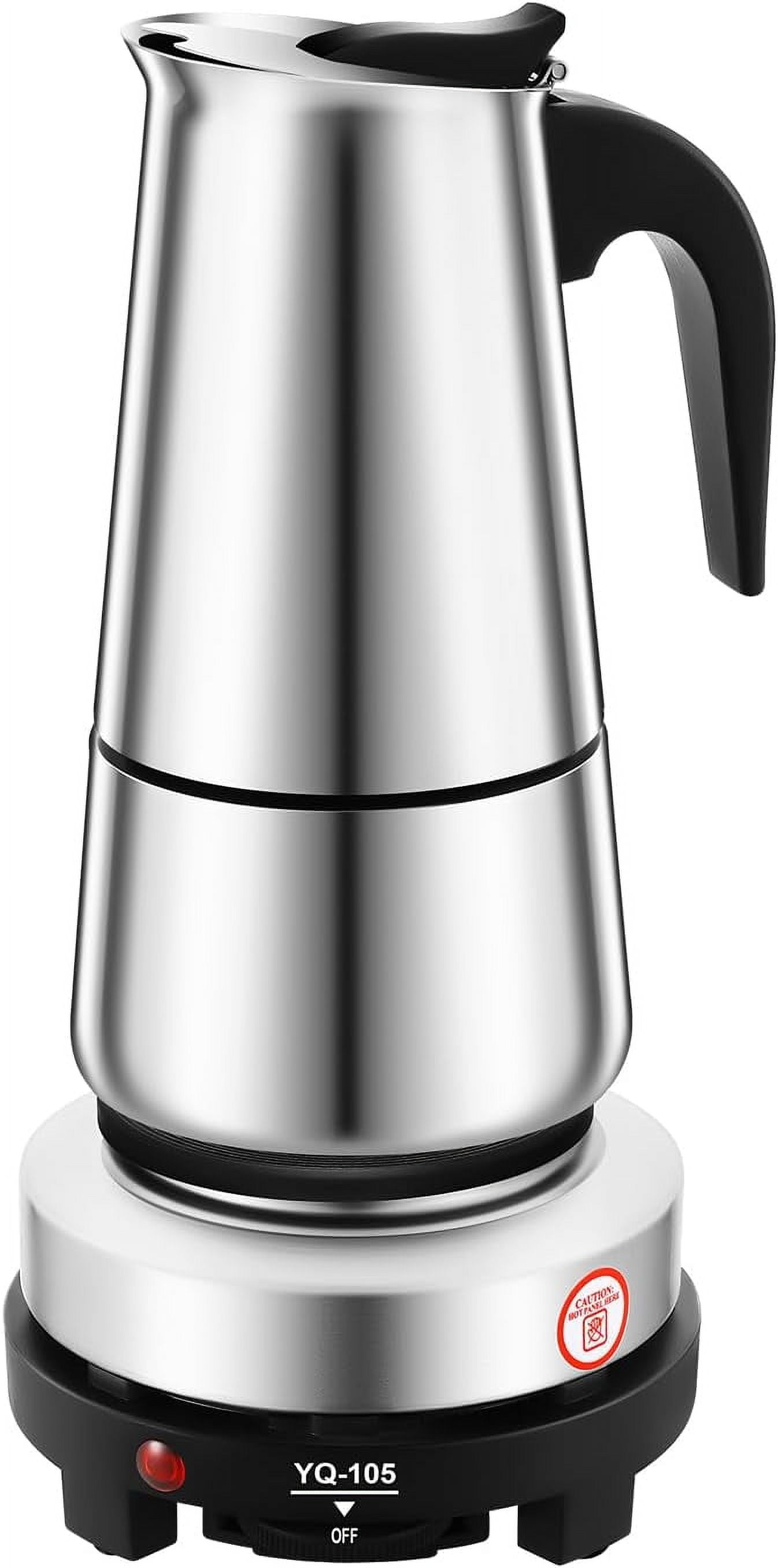 Stovetop Coffee Maker, 9 Cup Stainless Steel Moka Pot Espresso Maker ...