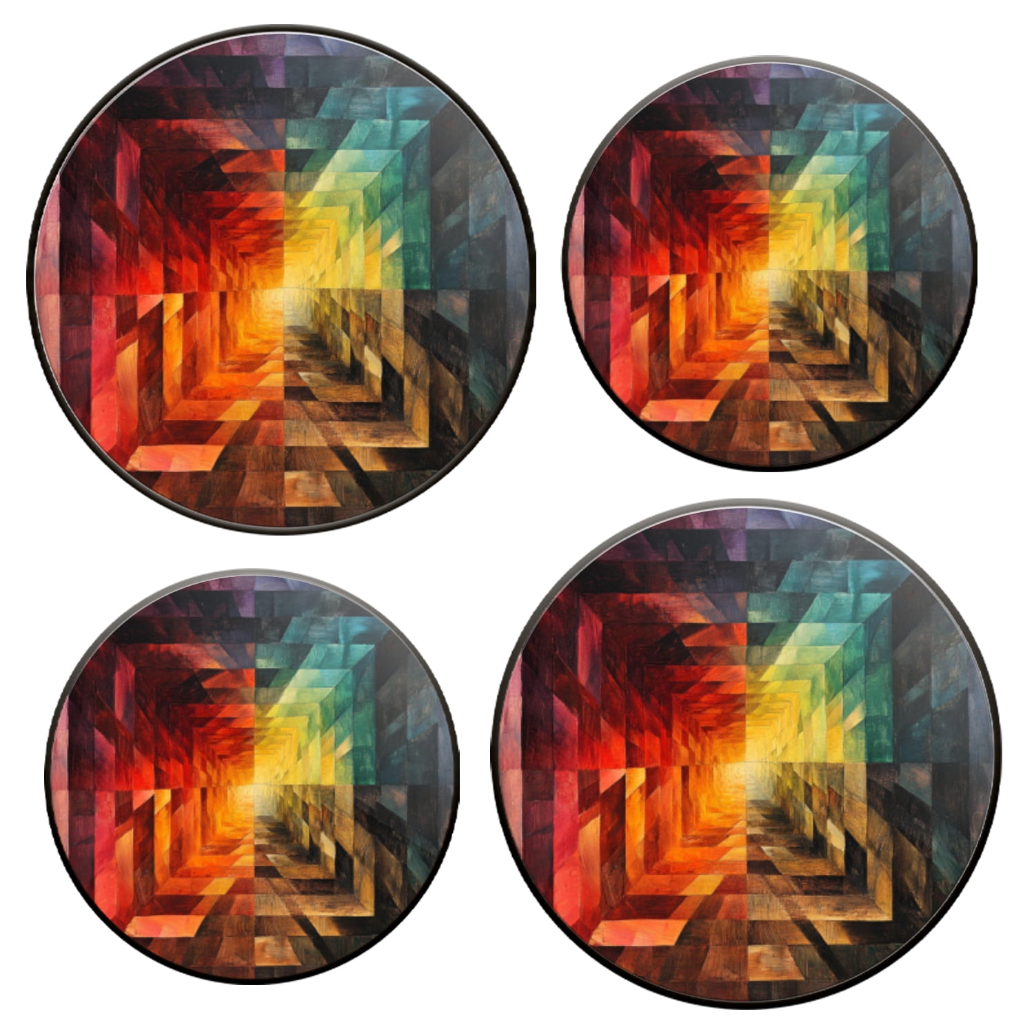 Stovetop Covers for Gas Stove Set of 4 for Range Accessories, Abstract ...