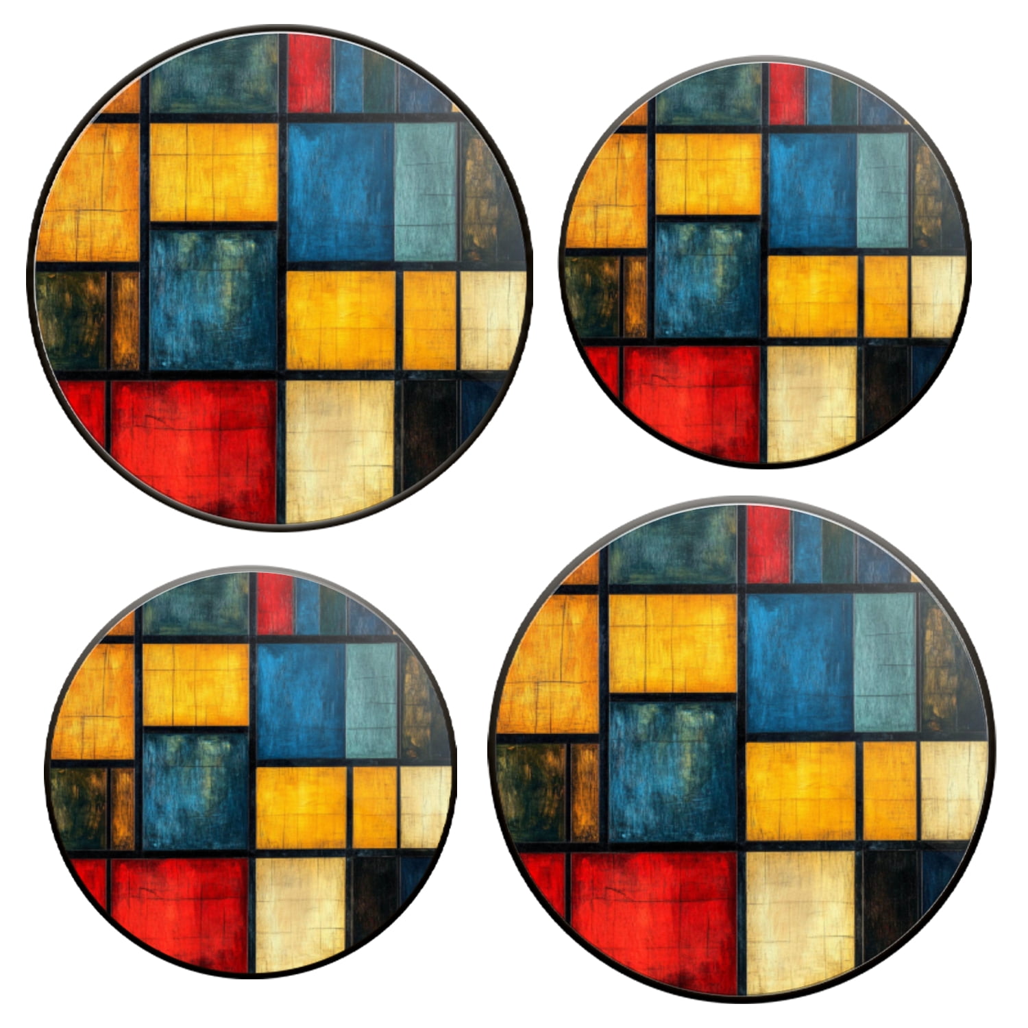 Stovetop Covers for Gas Stove Set of 4 for Range Accessories, Abstract ...