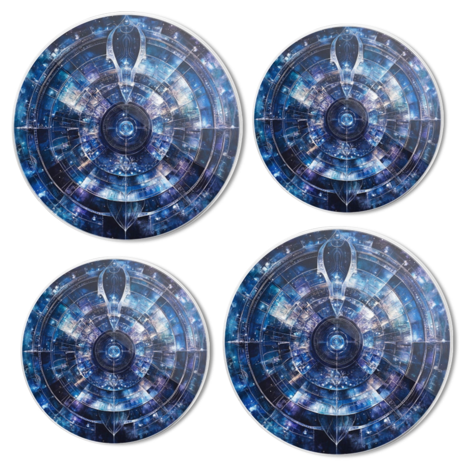 Stovetop Covers for Gas Stove Set of 4 for Range Accessories, Blue ...