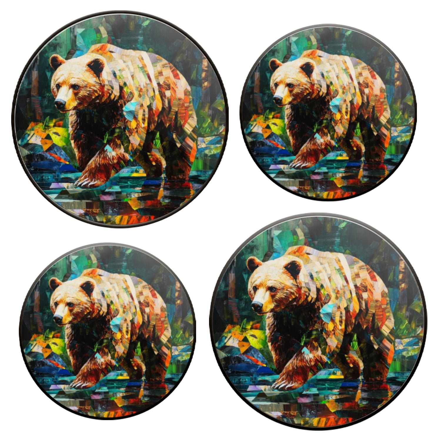 Stovetop Covers for Gas Stove Set of 4 for Range Accessories, Collage ...