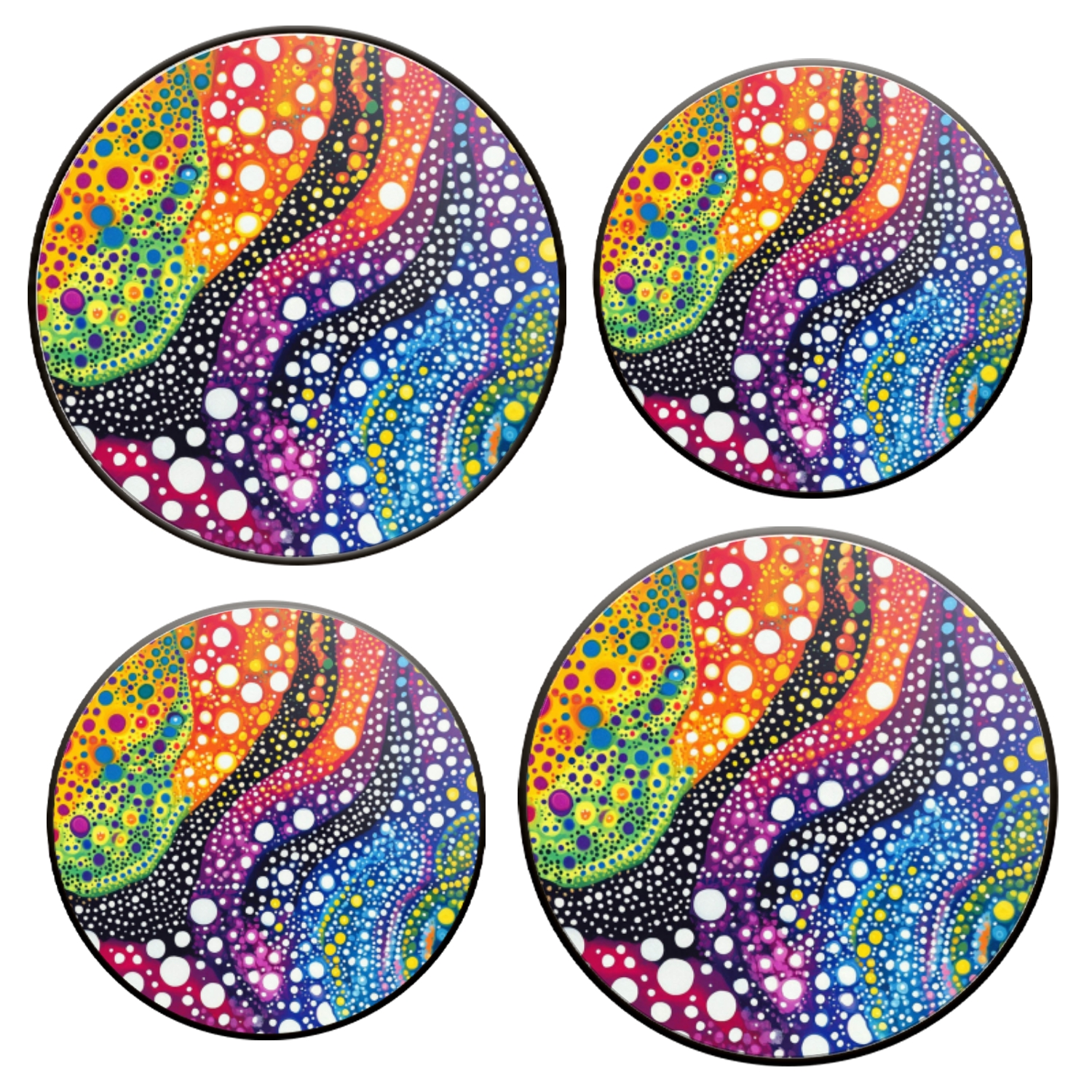 Stovetop Covers for Gas Stove Set of 4 for Range Accessories, Colorful ...