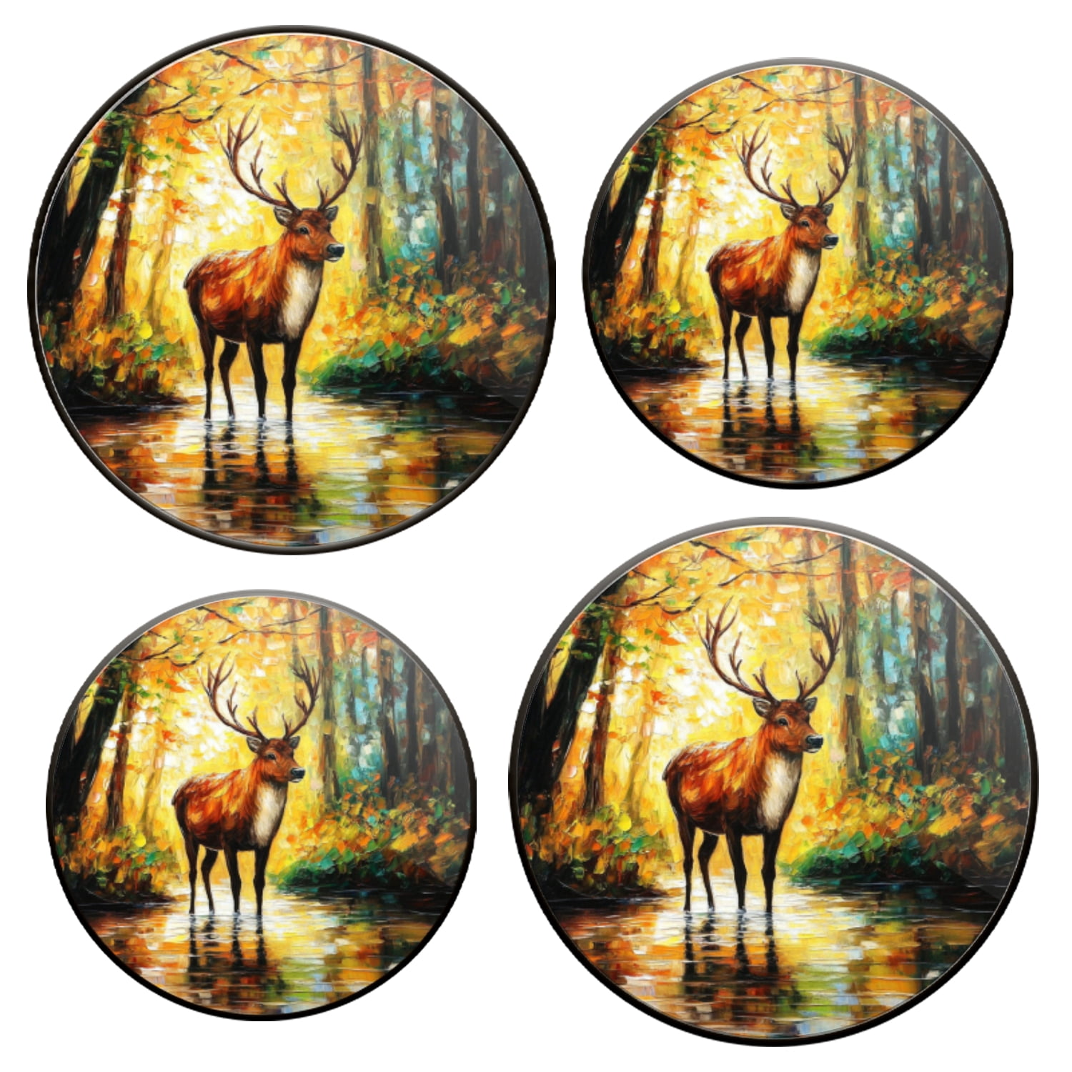 Stovetop Covers for Gas Stove Set of 4 for Range Accessories, Golden ...