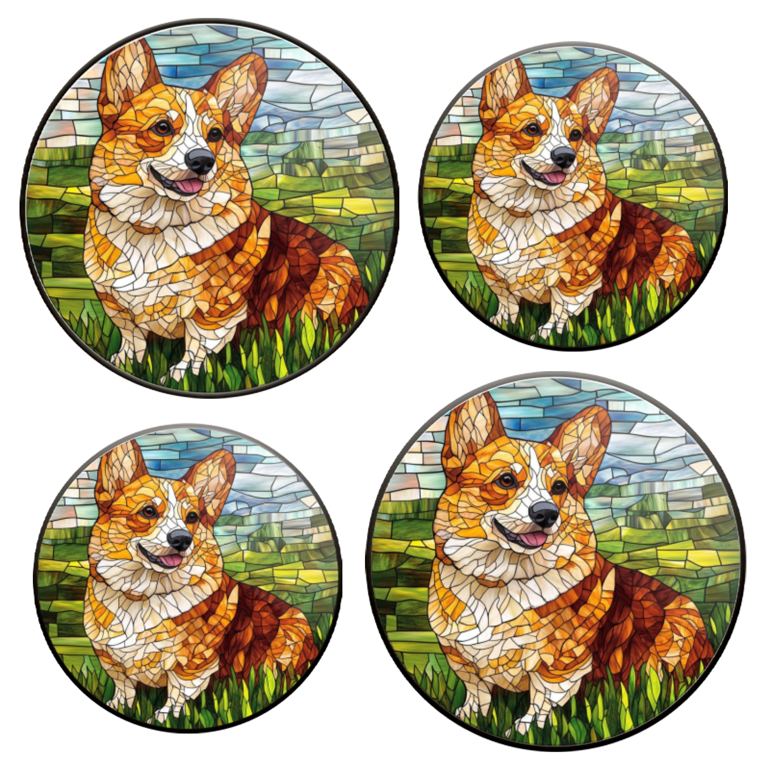 Stovetop Covers for Gas Stove Set of 4 for Range Accessories, Stained ...