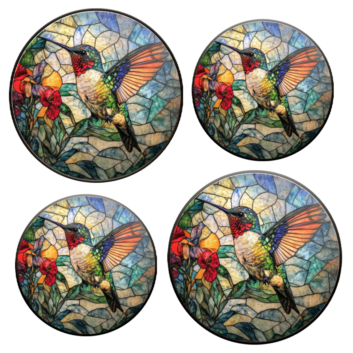 Stovetop Covers for Gas Stove Set of 4 for Range Accessories, Stained ...