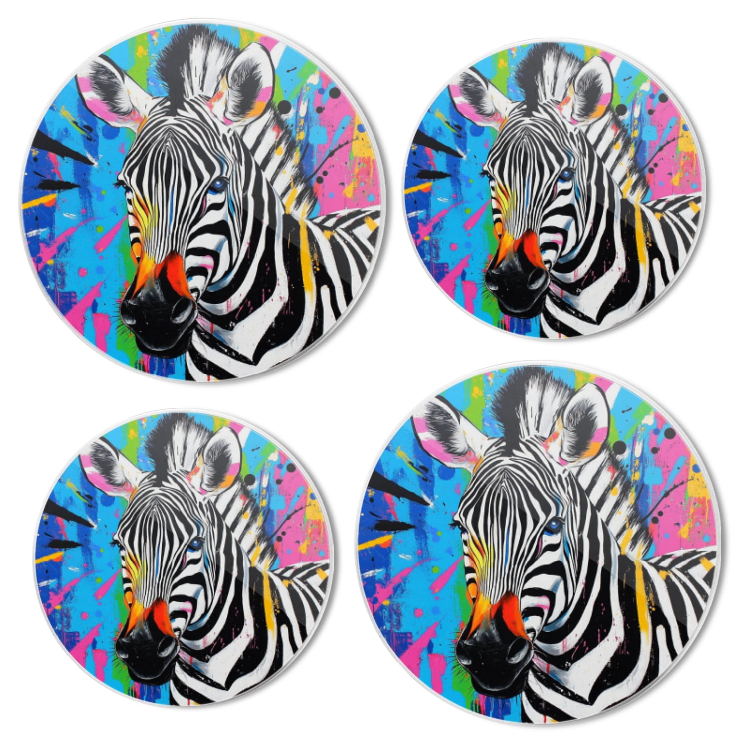 Stovetop Covers for Gas Stove Set of 4 for Range Accessories, Zebra ...