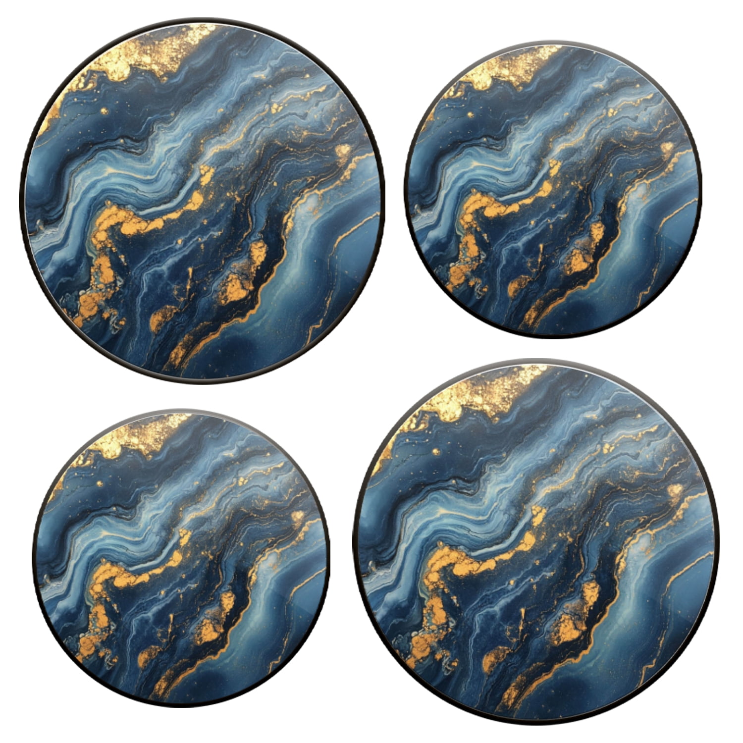 Stovetop Covers for Gas Stove Set of 4 for Range Accessories, Blue Gold ...