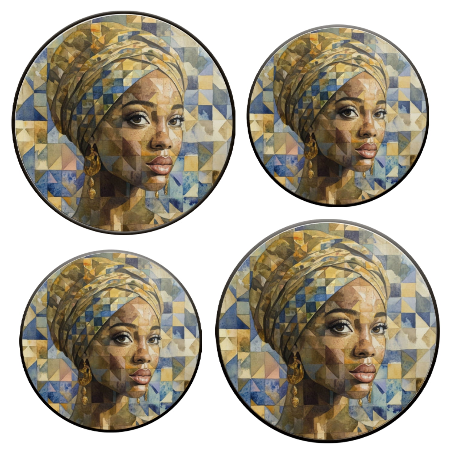 Stovetop Covers for Gas Stove Set of 4 for Range Accessories, Collage ...