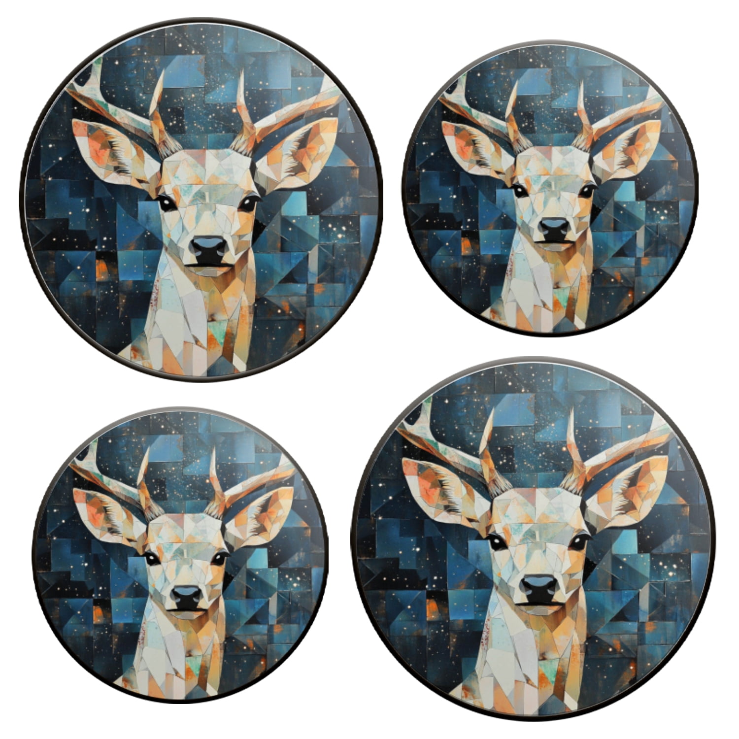 Stovetop Covers for Gas Stove Set of 4 for Range Accessories, Geometric ...