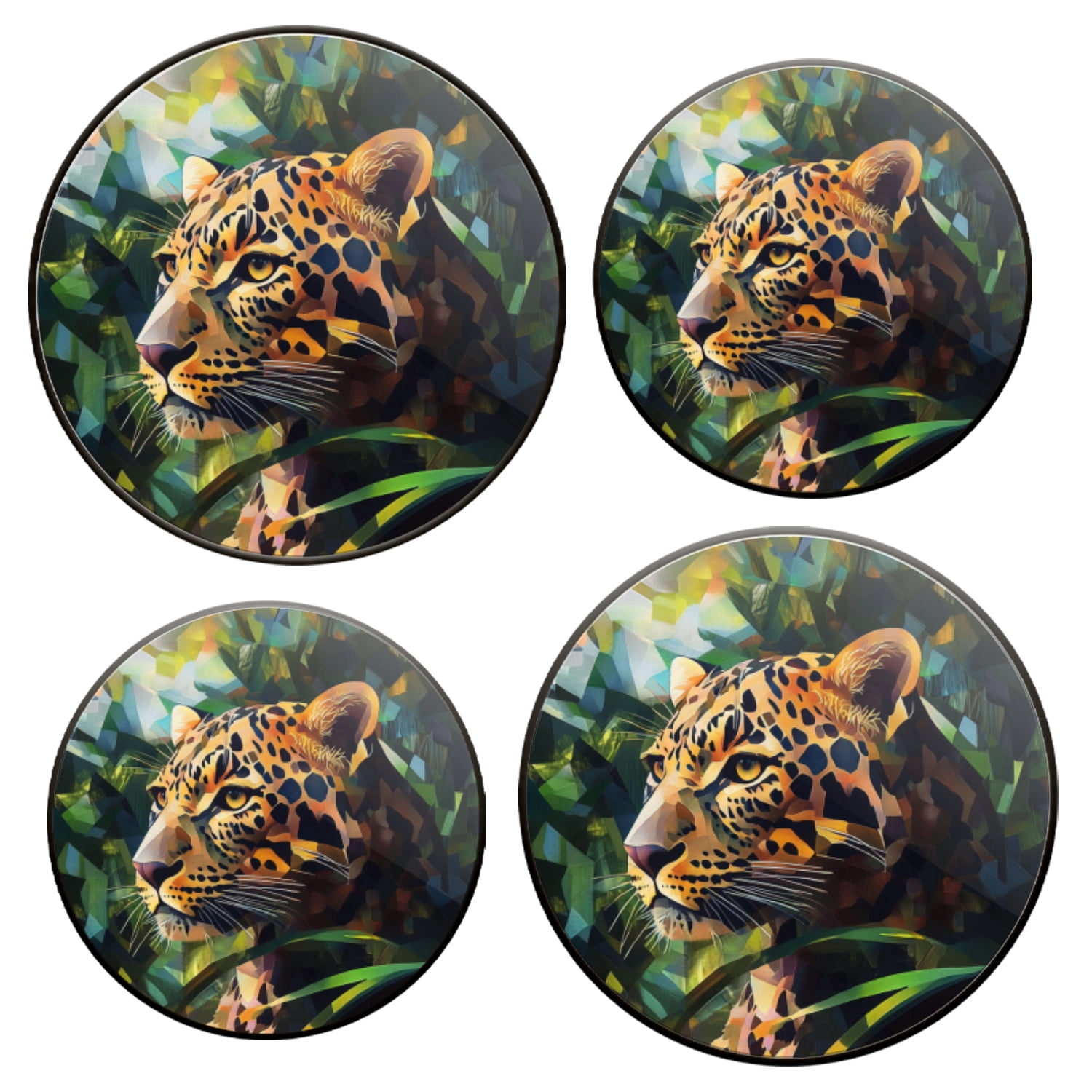 Stovetop Covers for Gas Stove Set of 4 for Range Accessories, Leopard ...
