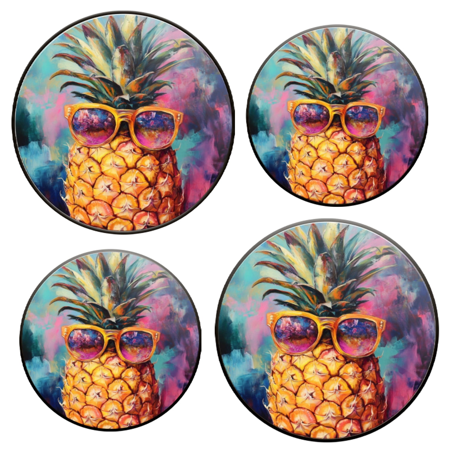 Stovetop Covers for Gas Stove Set of 4 for Range Accessories, Pineapple ...
