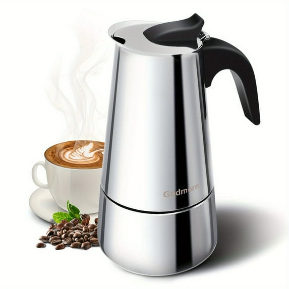 Stovetop Espresso Maker, Moka Pot, 10 Cups Italian Coffee Maker ...