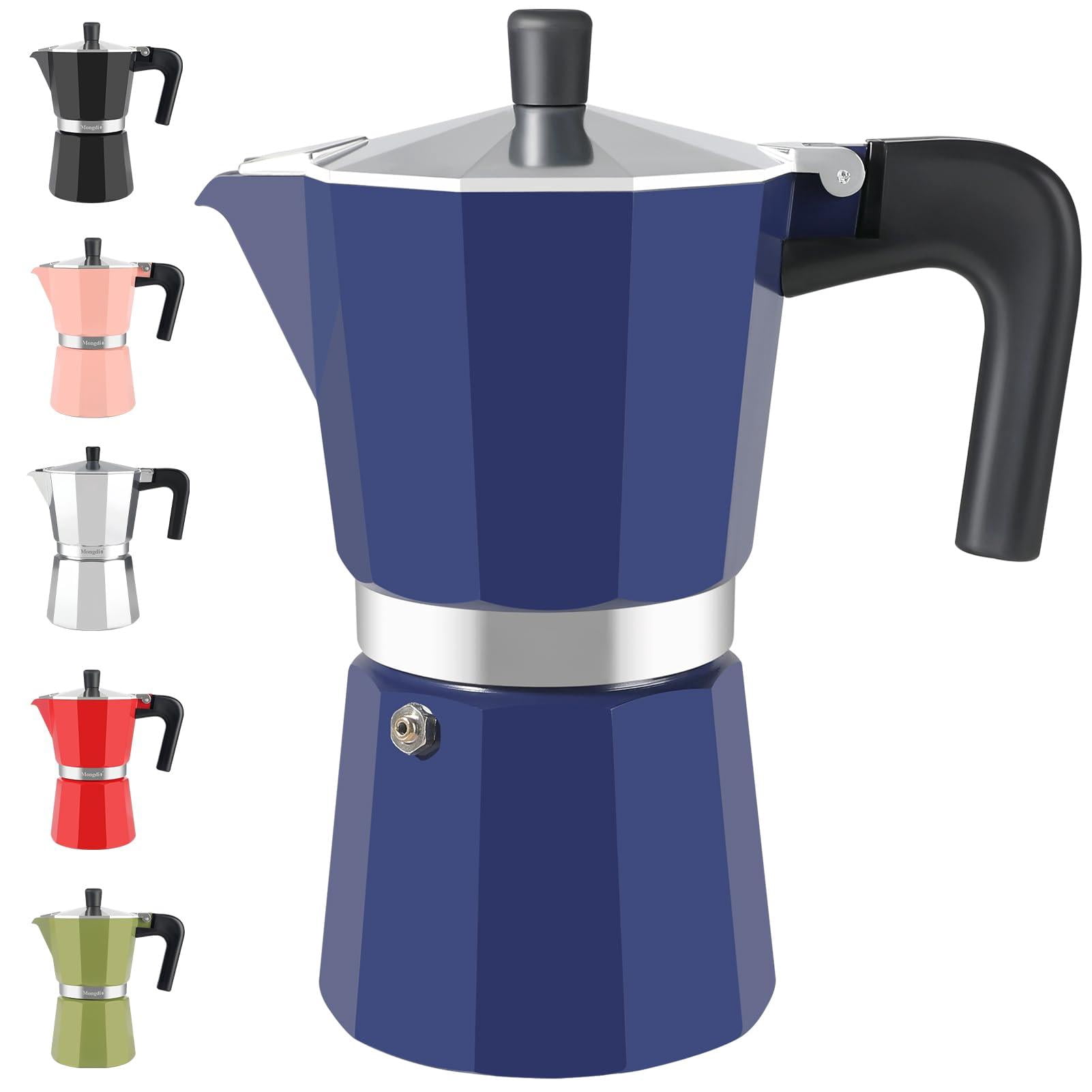 Stovetop Espresso Maker Moka Pot Stove Top Cuban Coffee Italian Greca ...
