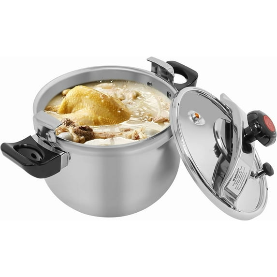 Stovetop Pressure Cooker Stainless Steel 11.62 Qt Large Pressure Cooker ...