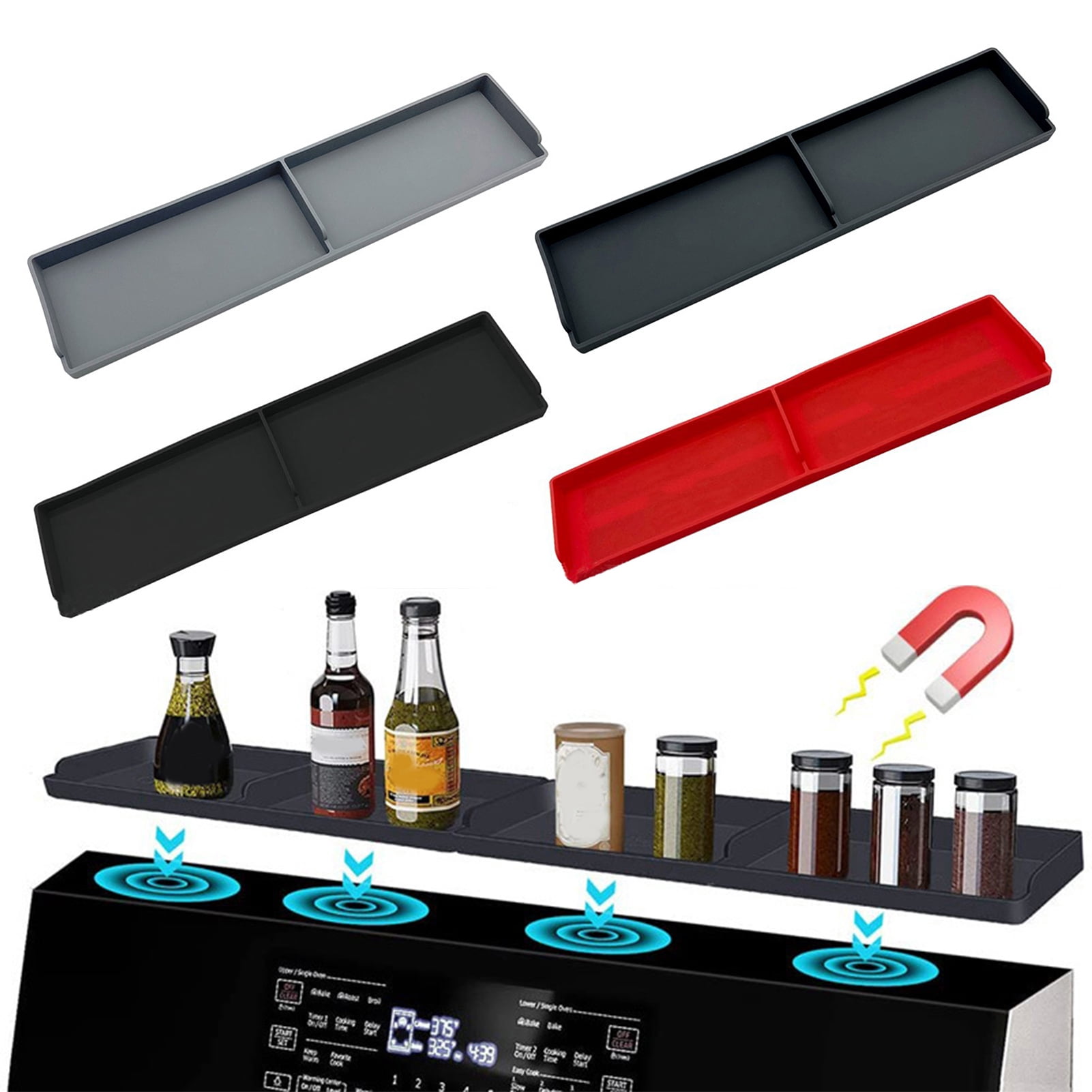 Stovetop Storage Rack Strong Magnetic Split Type Not Easily Deformed ...