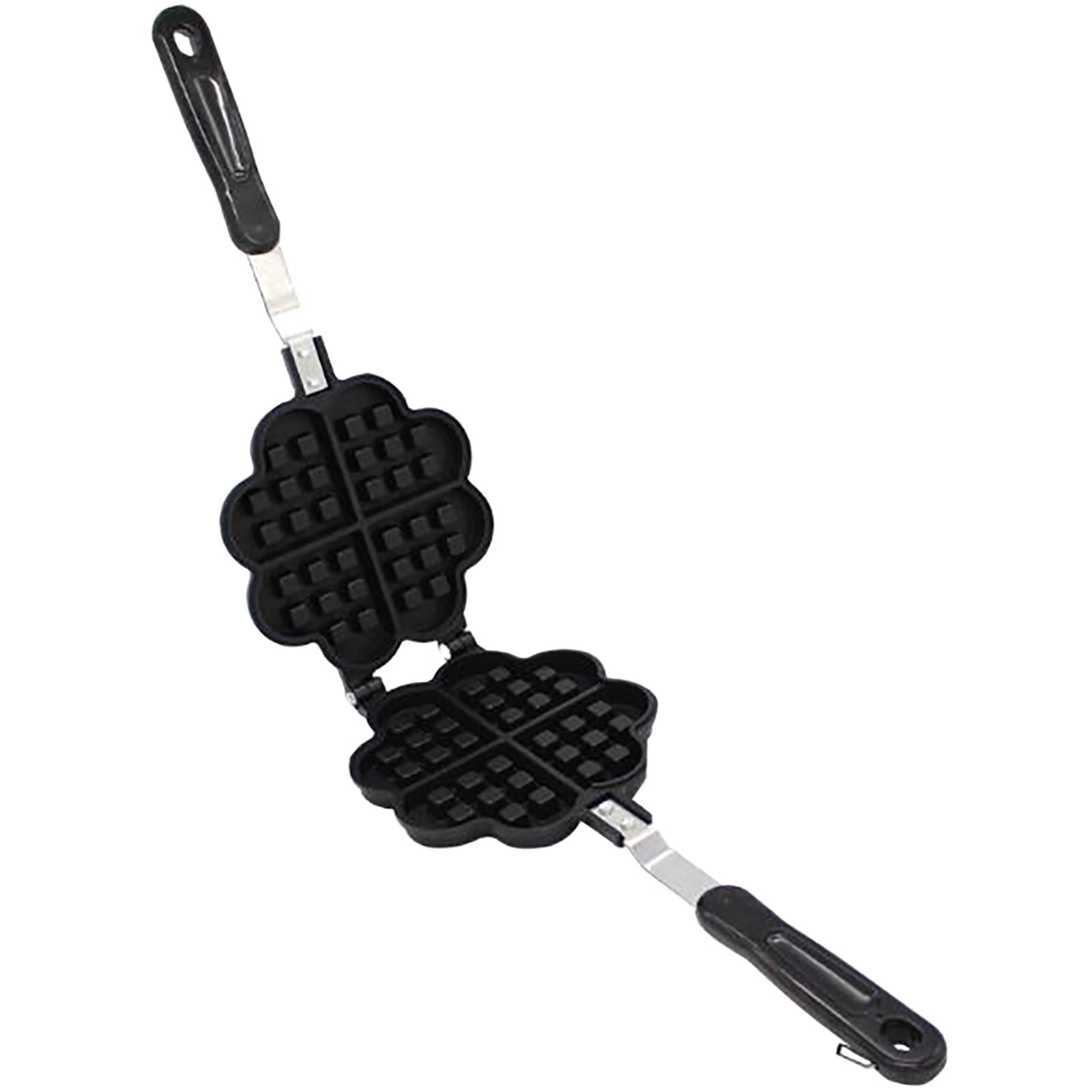 Stovetop Waffle Pan Set of 1, Cast Iron Waffle Pan Maker for Pancakes ...