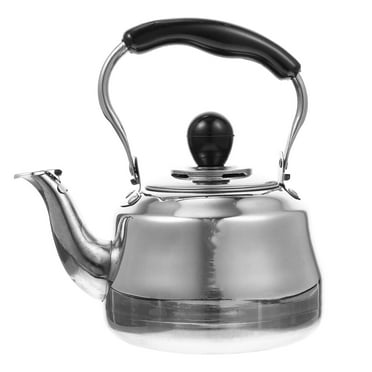 Stone & Clay Whistling Tea Kettle (3L) - Modern Capsule Shape Tea Pot ...