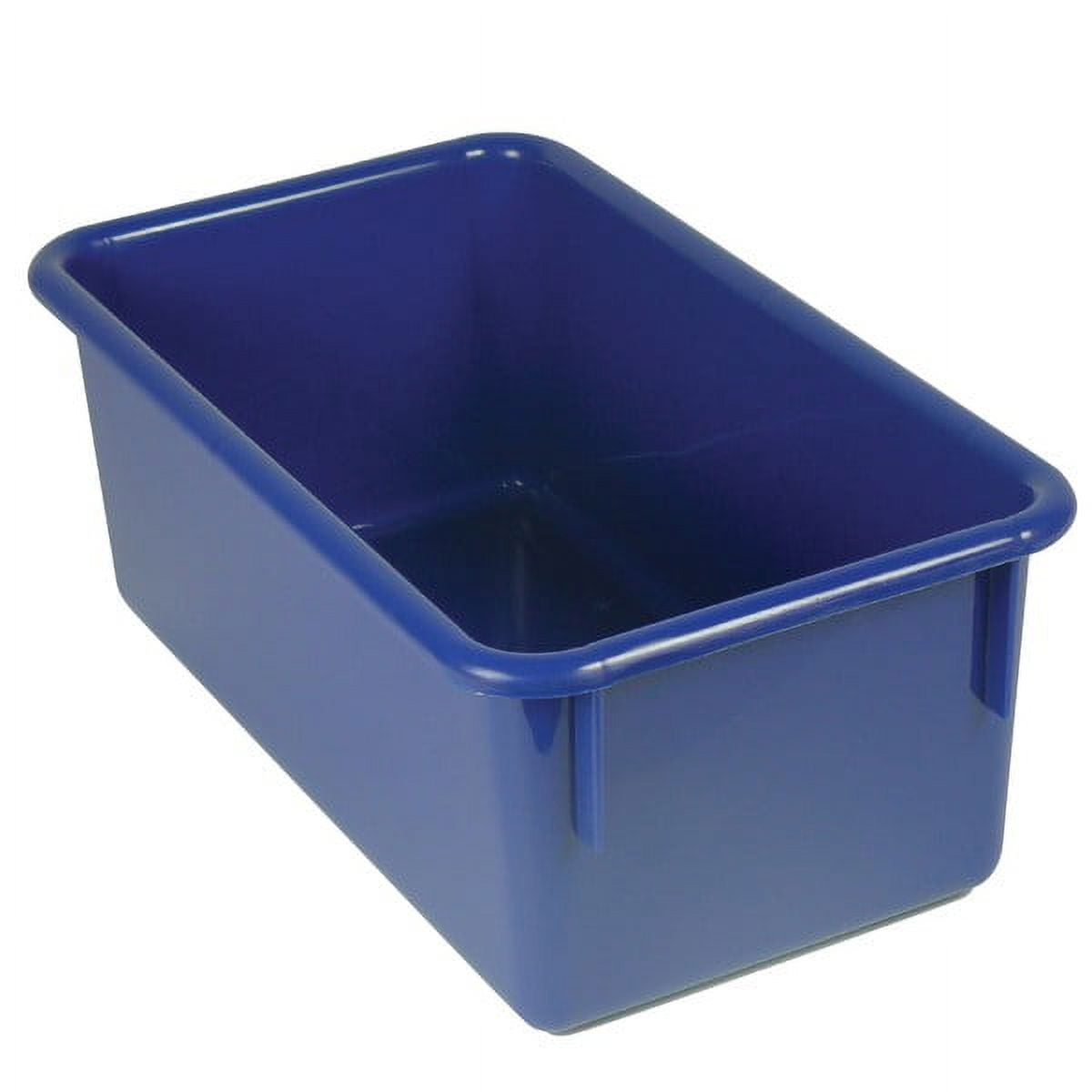 Stowaway® Storage Container Without Lid, Medium Size, Blue, Pack Of 5 ...