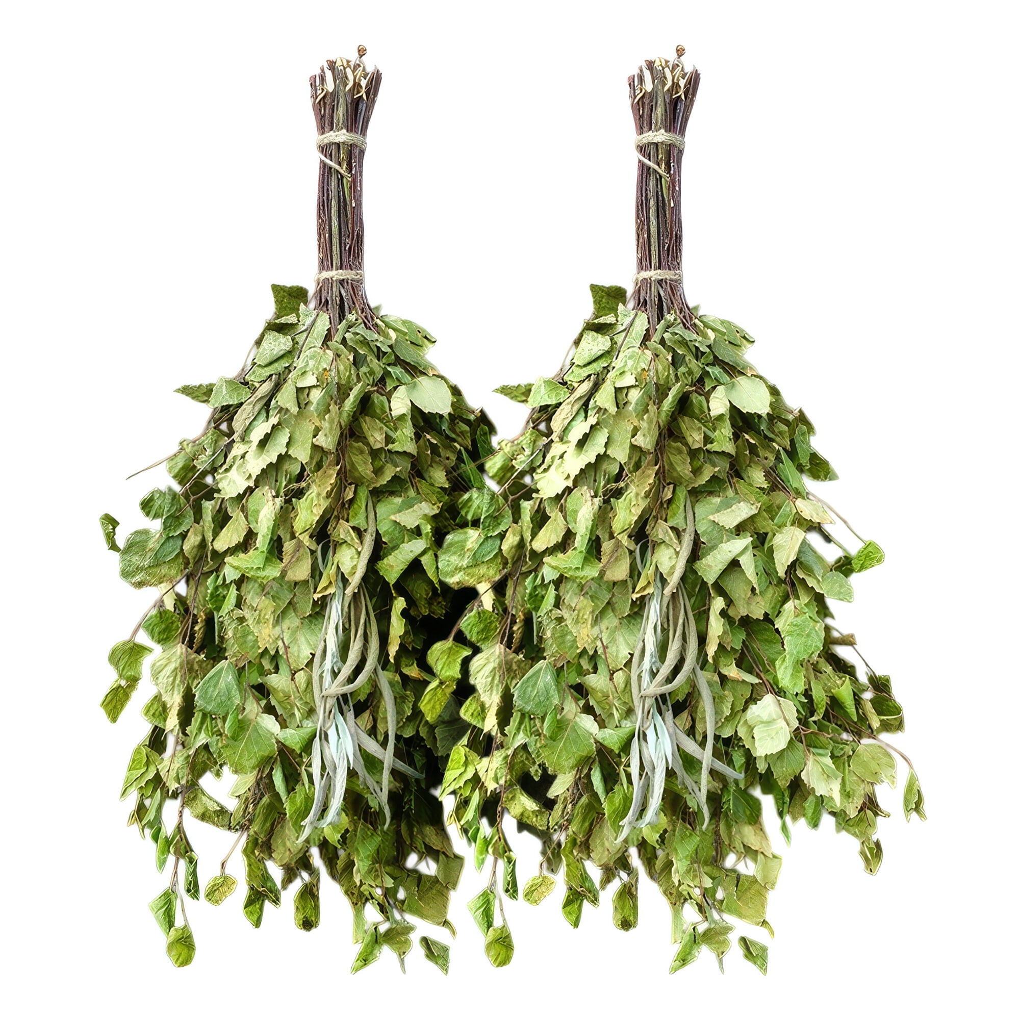 Stp Goods Birch and Sage Sauna Whisk Set of 2 Aroma Banya Venik for ...