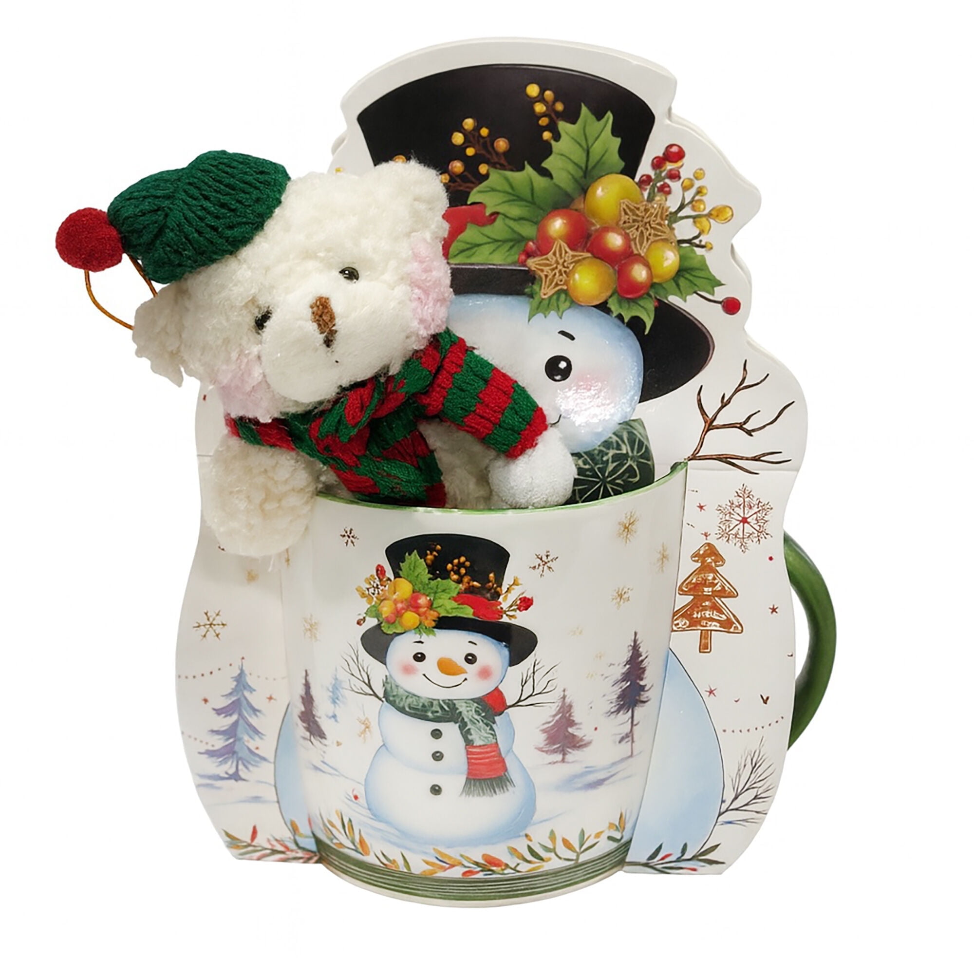 Stp Goods Snowman Bone China Mug in Gift Packaging 12 fl oz (355 ml ...