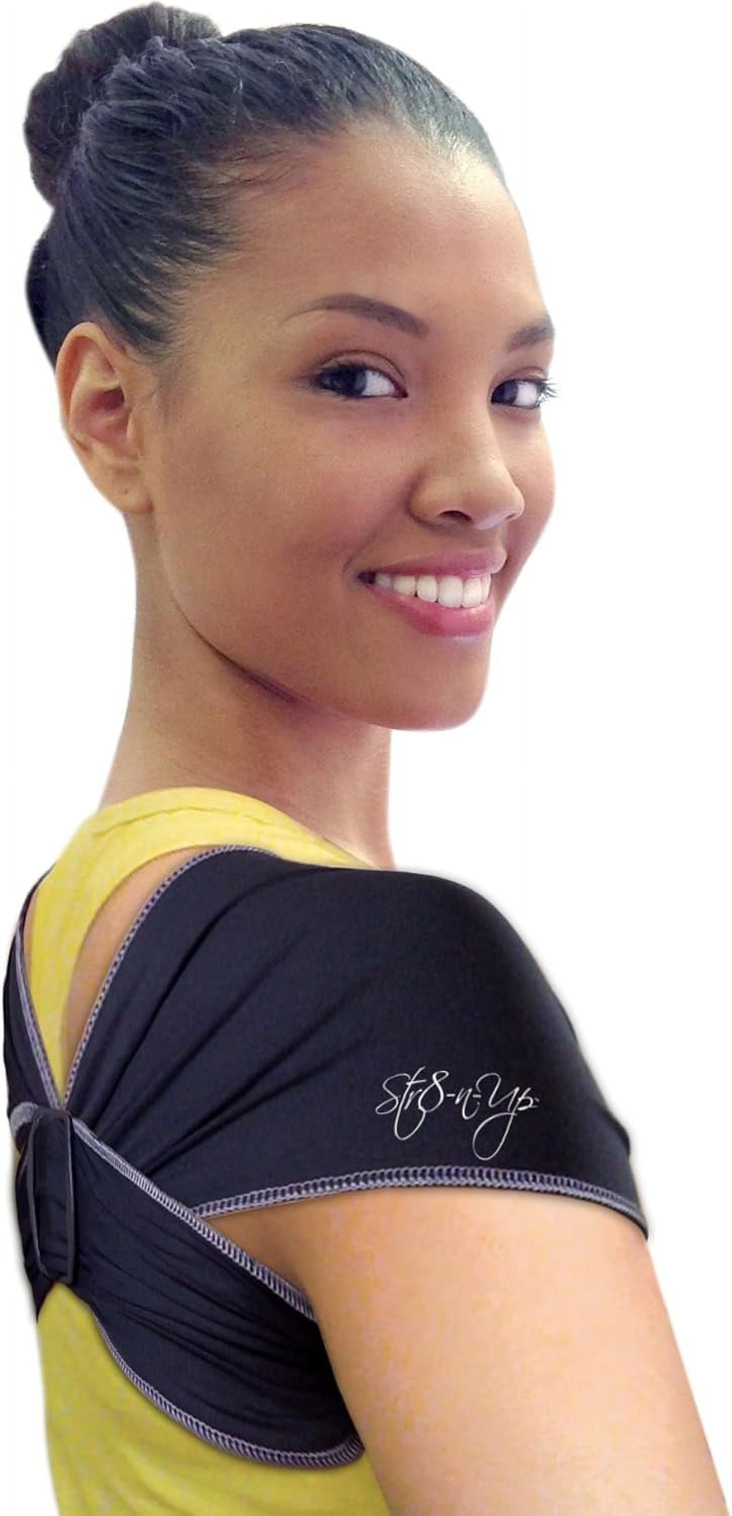 Str8-n-Up Complete Medical Posture Support, X-Large, Solid Black, 1 lb ...