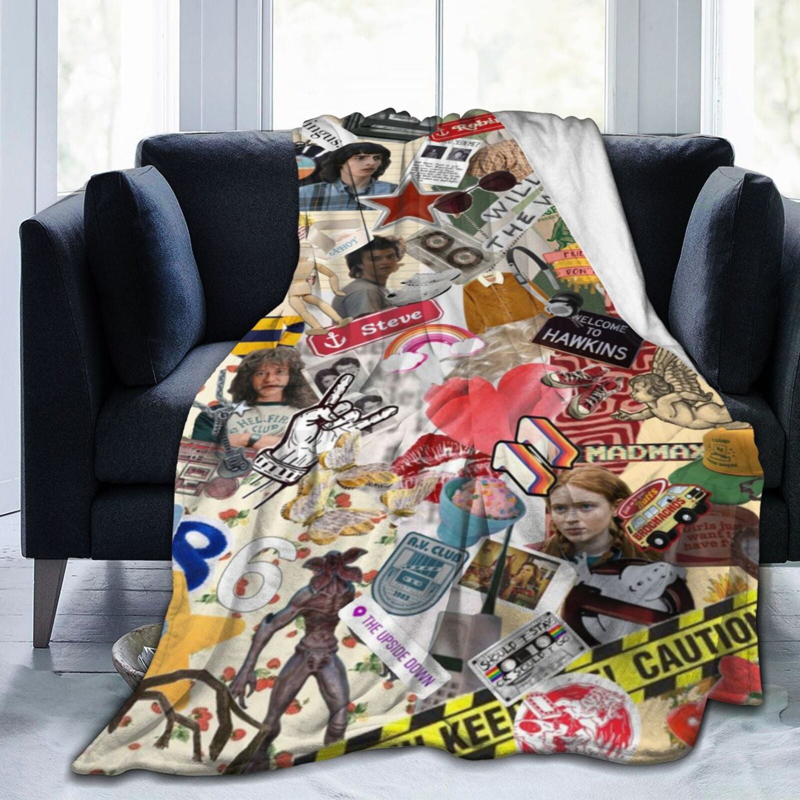 Stra-nger Thin-gs Themed Throw Blanket - A cozy, lightweight throw ...