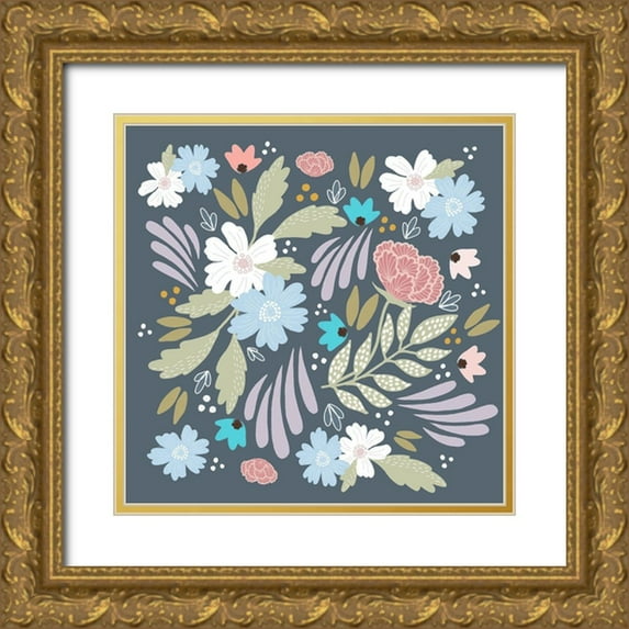 Straatsma, Leah 12x12 Gold Ornate Wood Framed with Double Matting ...