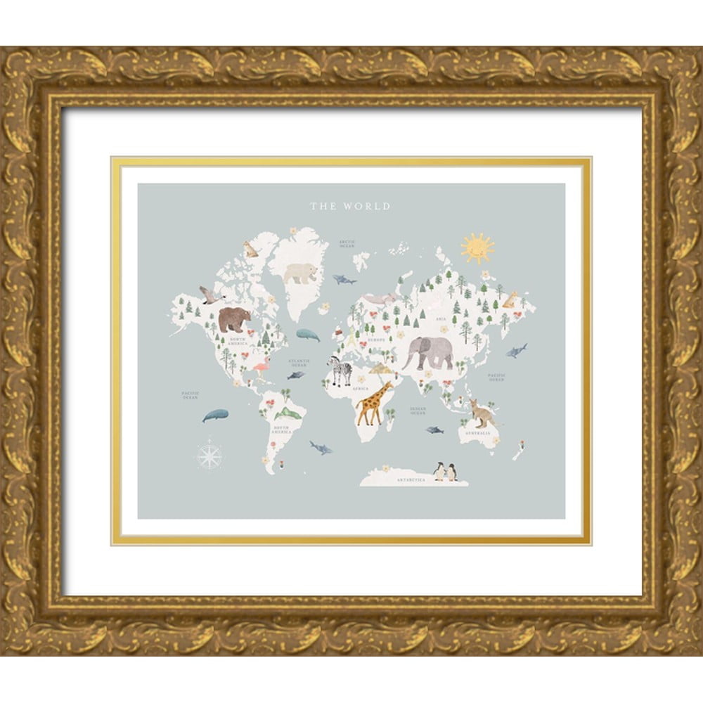 Straatsma, Leah 18x15 Gold Ornate Wood Framed with Double Matting ...