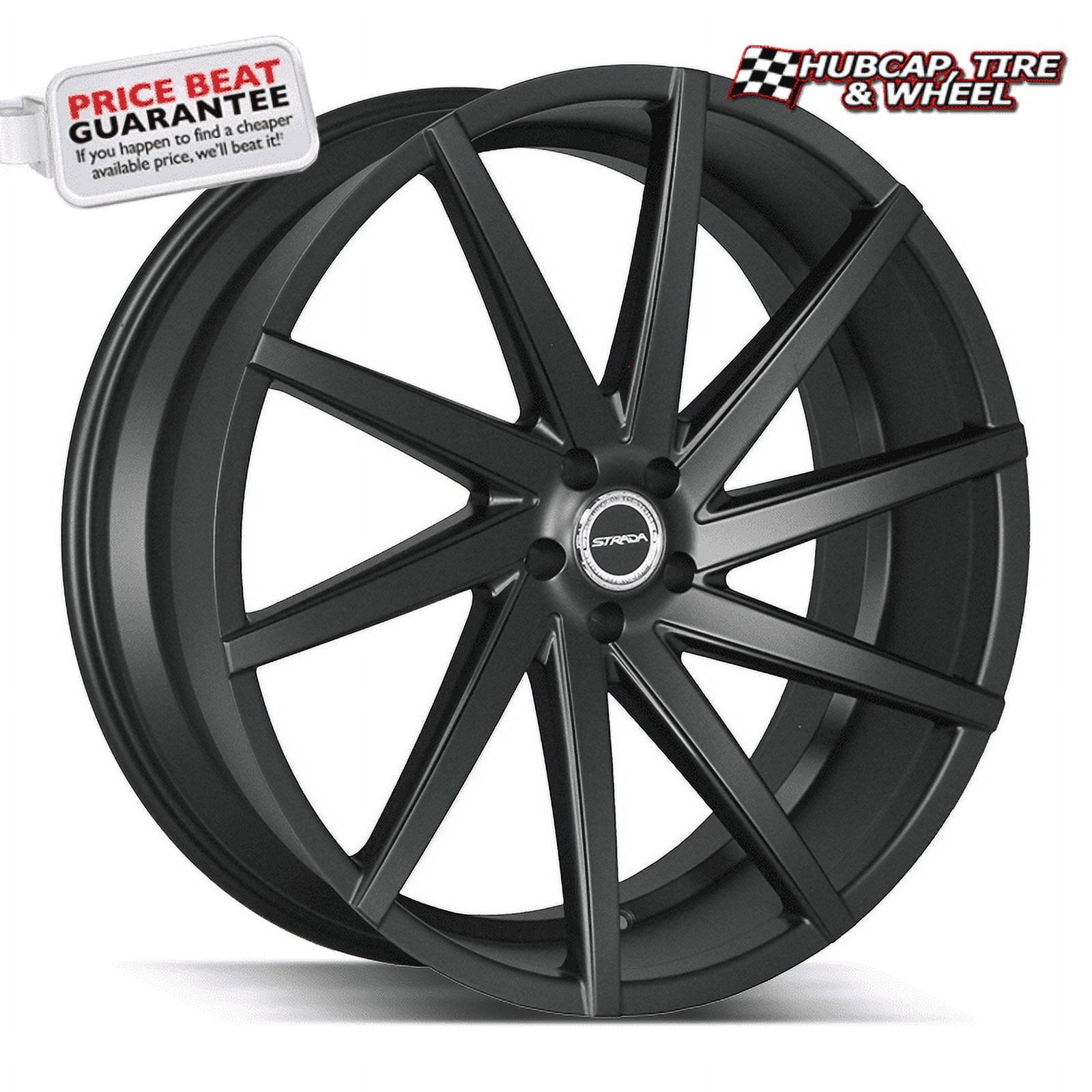 Strada 20'' Wheel 5x114.3 20X8.5 inch, Stealth Black - Walmart.com
