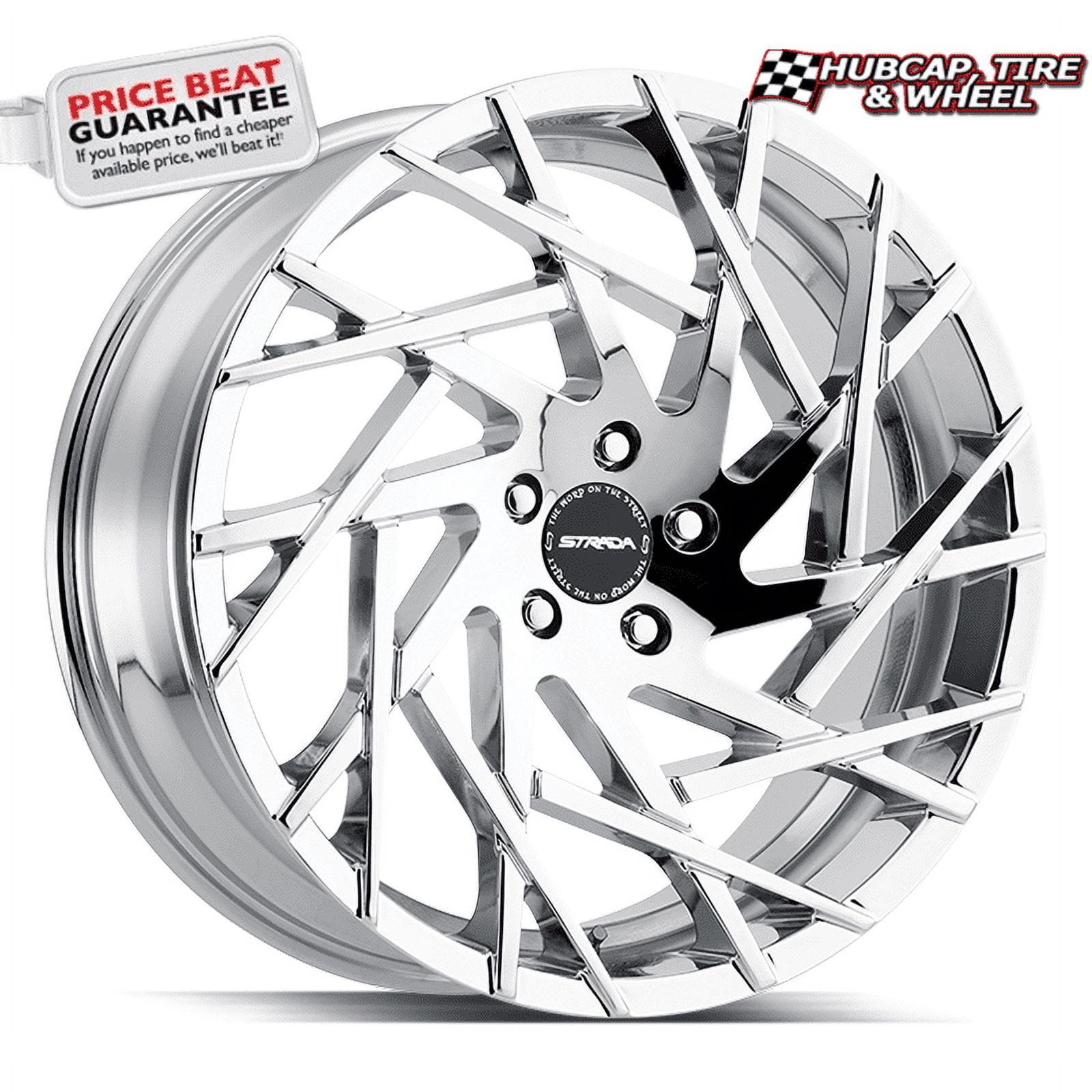 Strada Nido 24X9.5 Chrome Custom Wheel- 5x115 Bolt Pattern, 15mm Offset ...