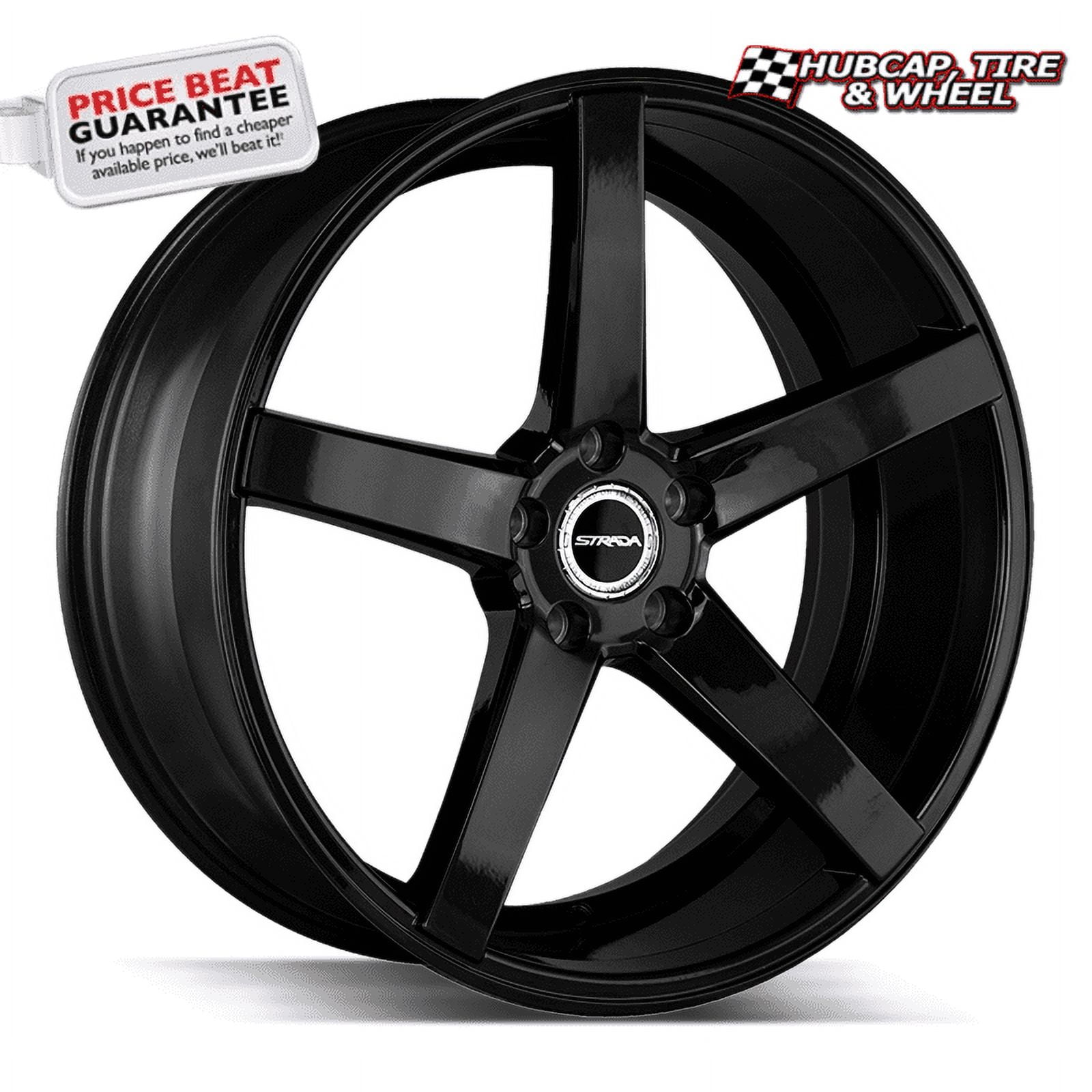 Strada PERFETTO All Gloss Black - 17X7.5-5x114.3 Bolt Pattern, 40 ...