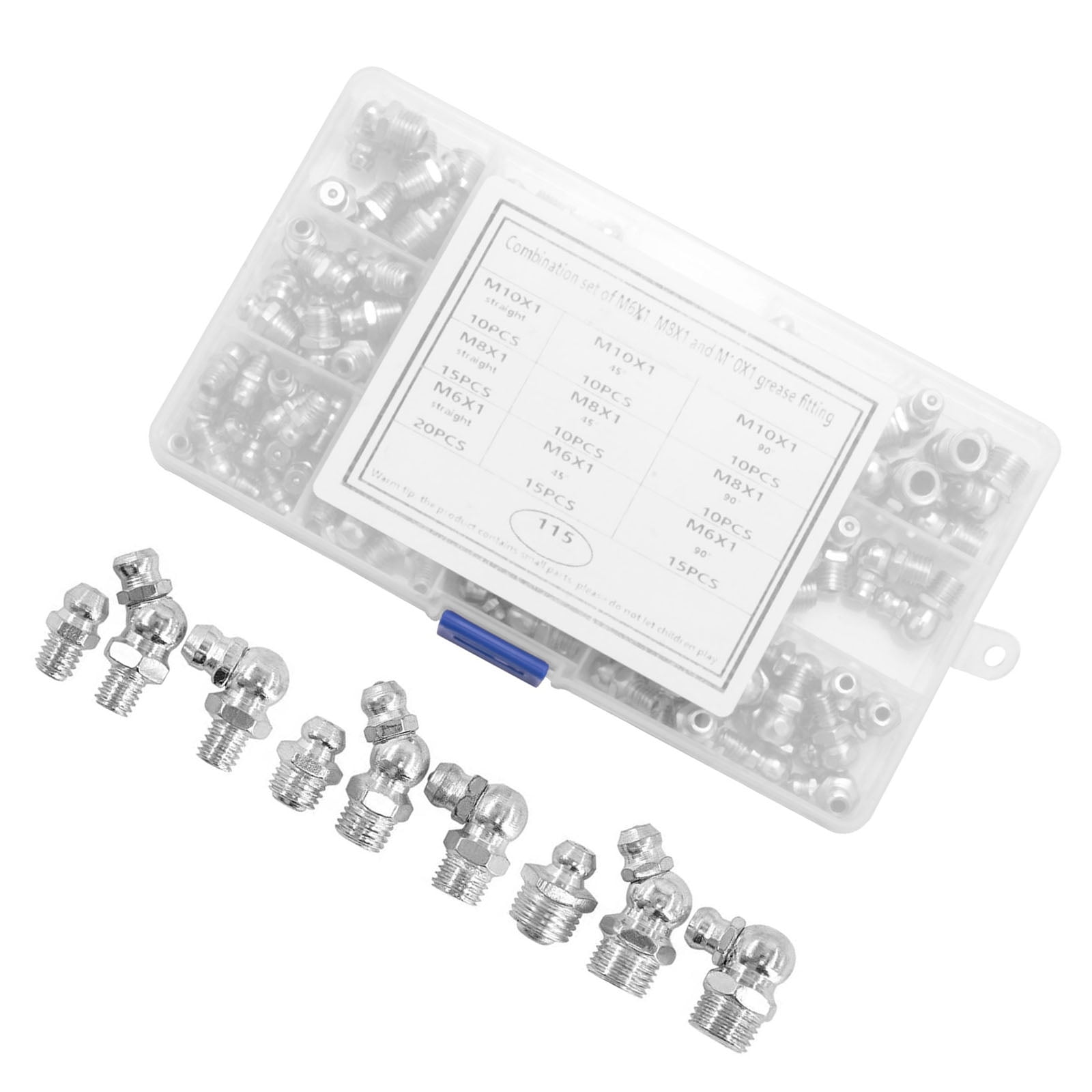 Straight 45 Degree 90 Degree Angles Zerk Grease Nipple Fittings ...