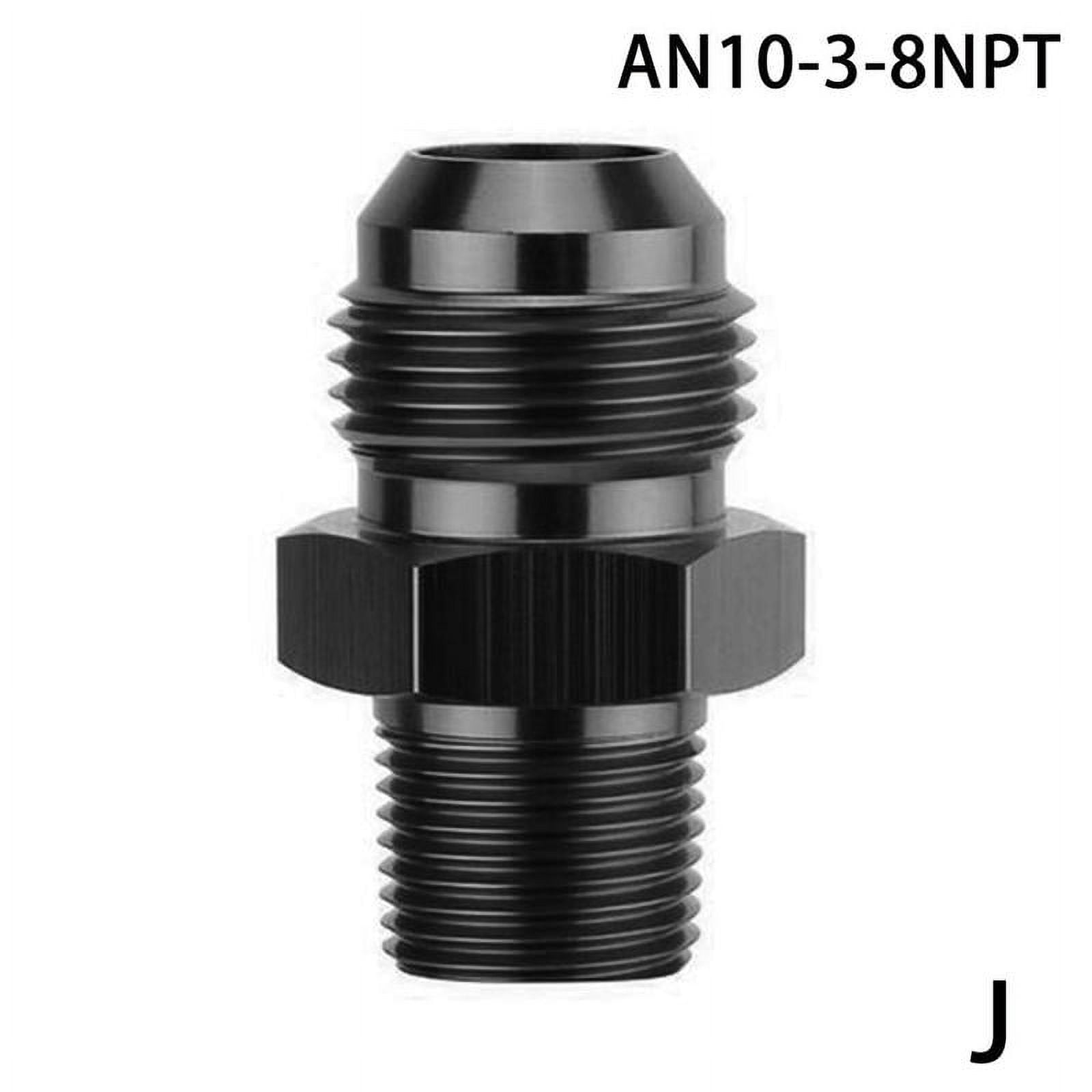 Straight -6AN Flare Male to 3/8"NPT Pipe Adapter Fitting Hot K5R7 AN 6 Bare F3D8 - Walmart.com