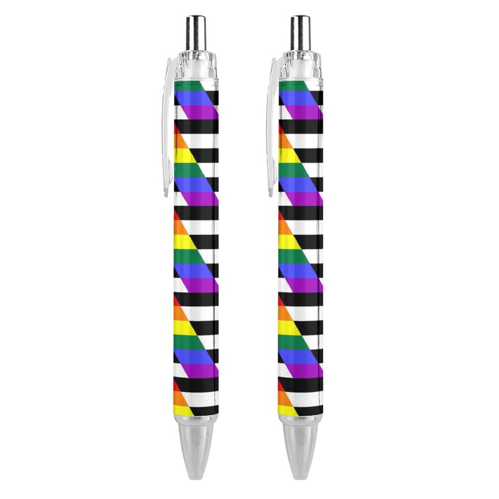 Straight Ally Flag Ballpoint Pen Retractable Pens Black Writing Pen ...