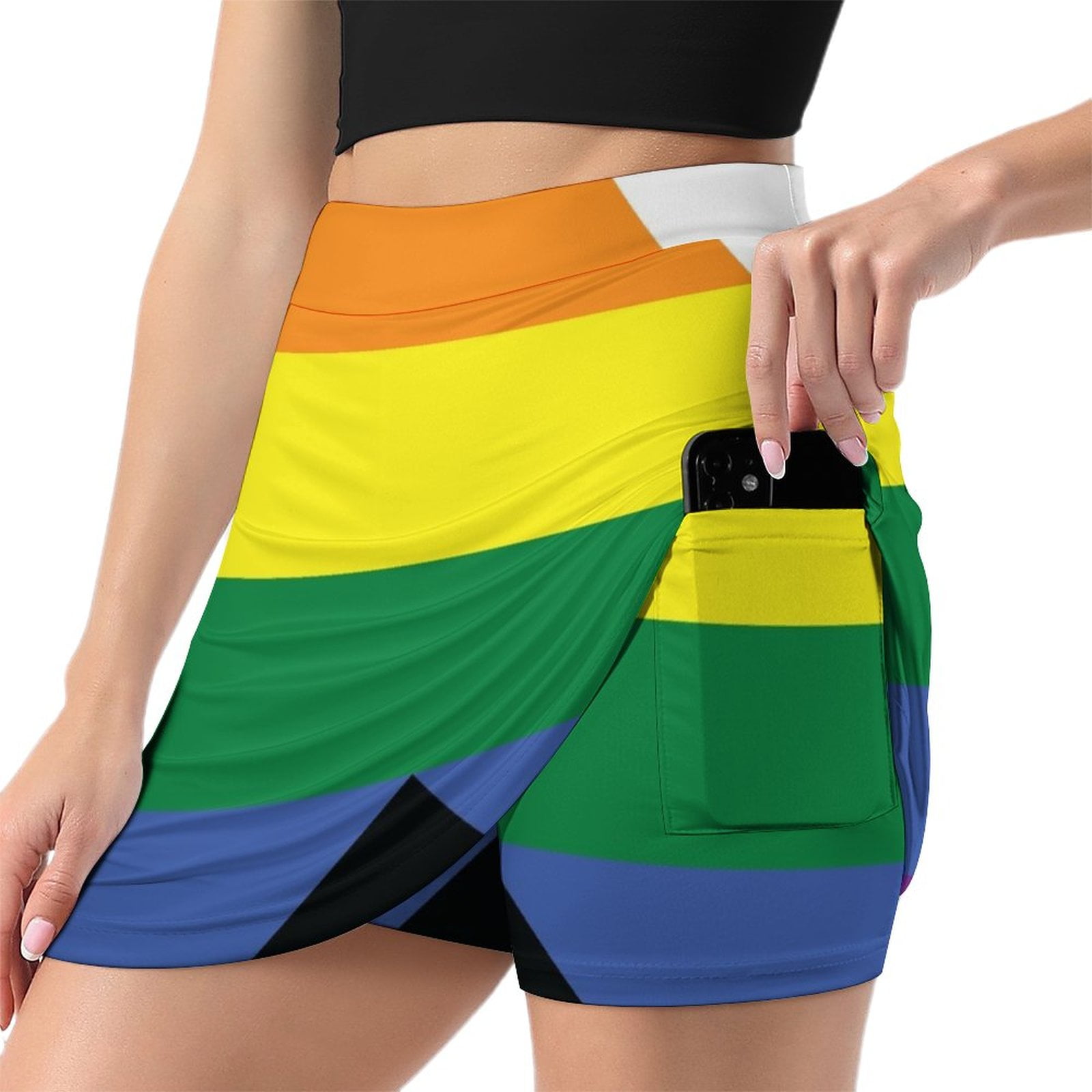 Straight Ally Pride Flag Light proof trouser skirt skirts for womans ...