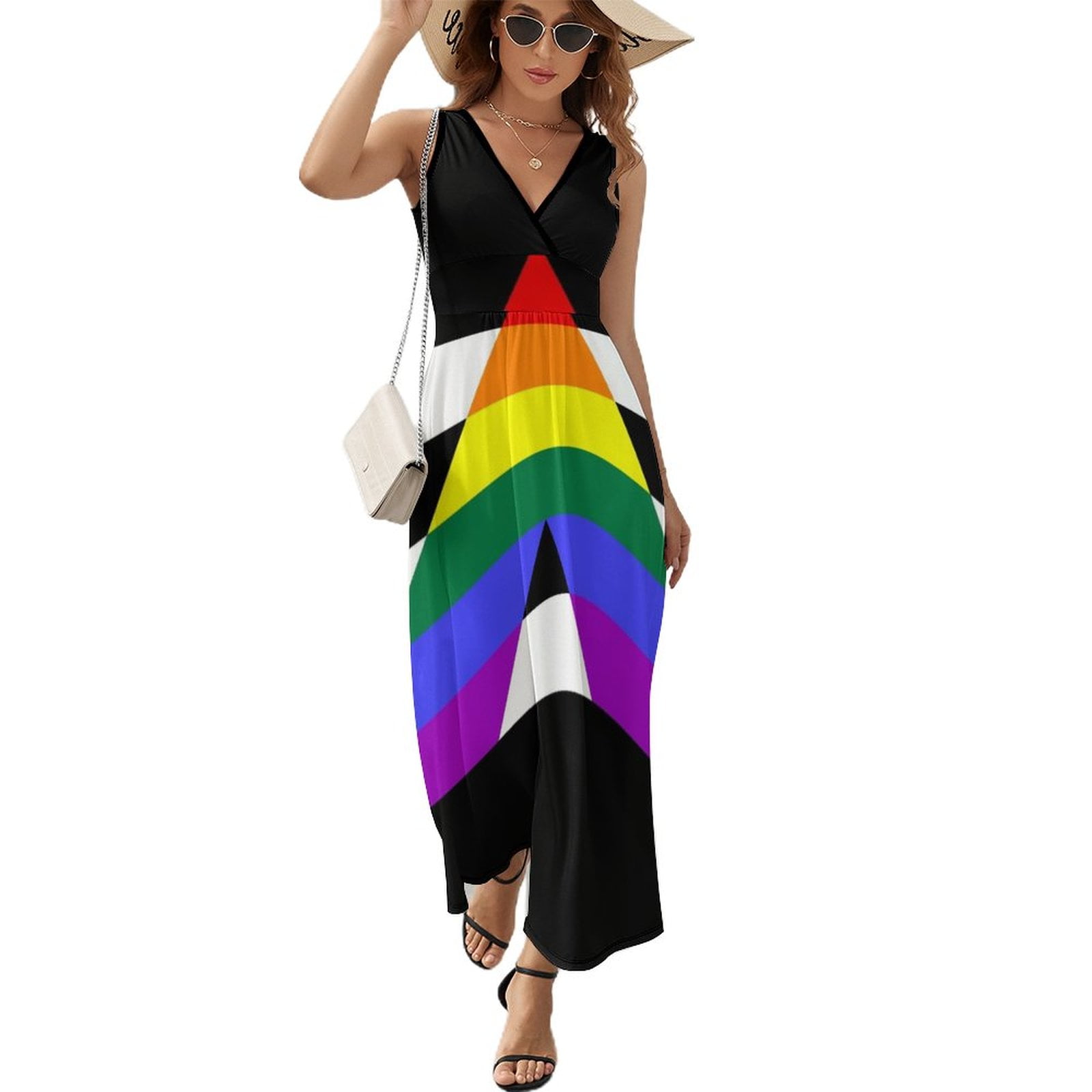 Straight Ally Pride Flag Sleeveless Dress Women's dresses Party dresses ...