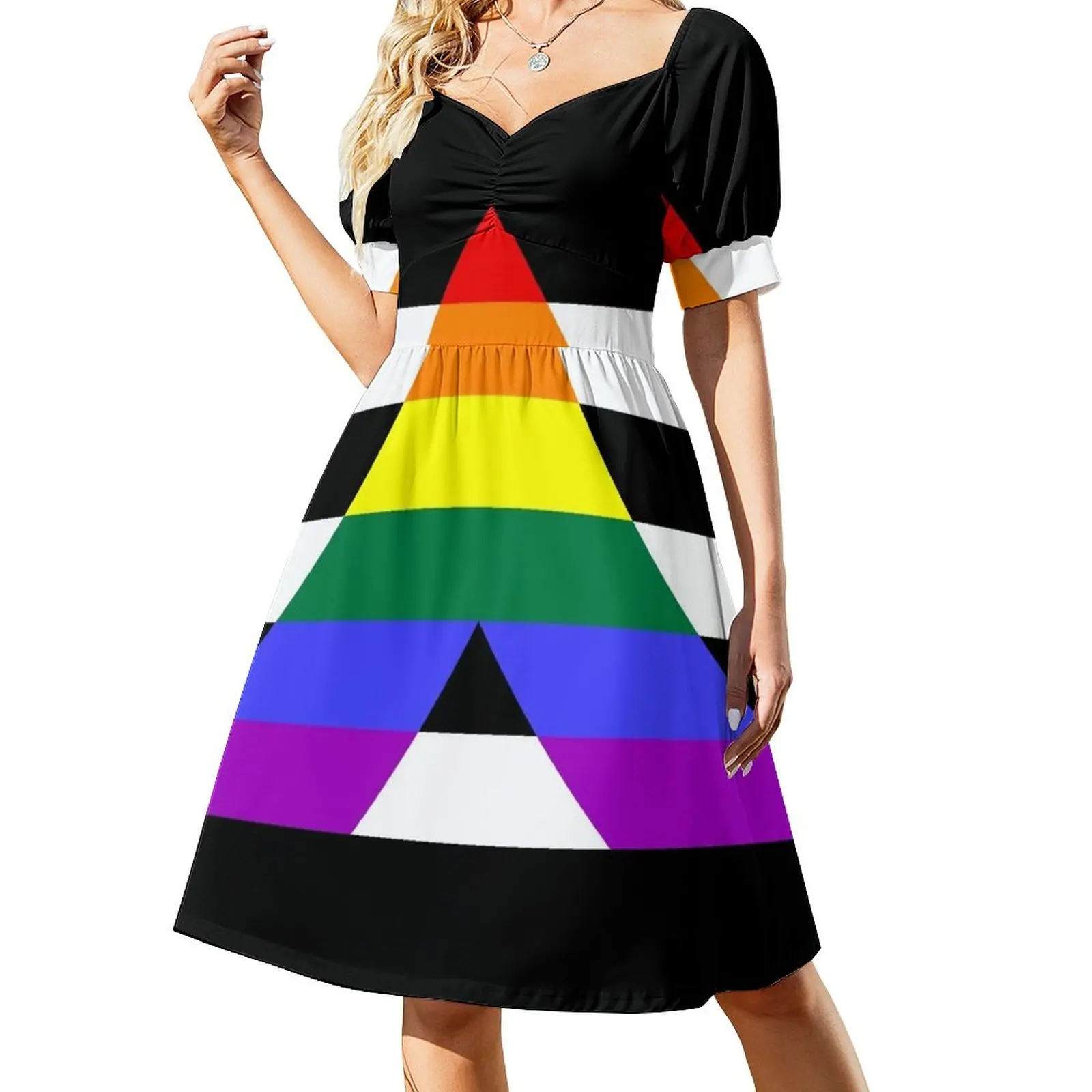 Straight Ally Pride Flag Sleeveless Dress women's evening dresses ...