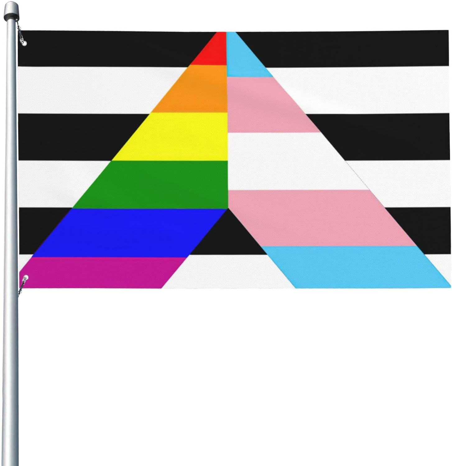 Straight Ally Transgender Rainbow Pride Flag Home Garden Flag Banner ...